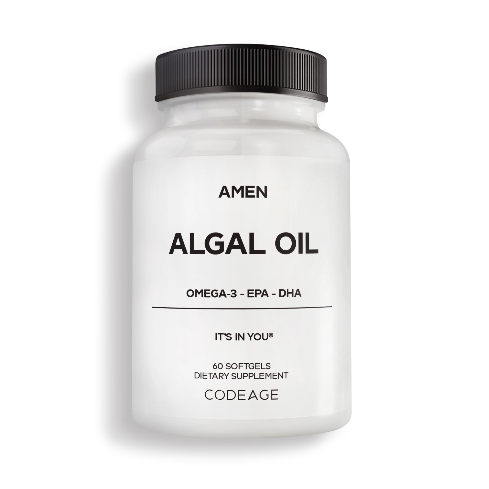 Amen Algal Oil Vegan Omega-3 Supplement – Codeage