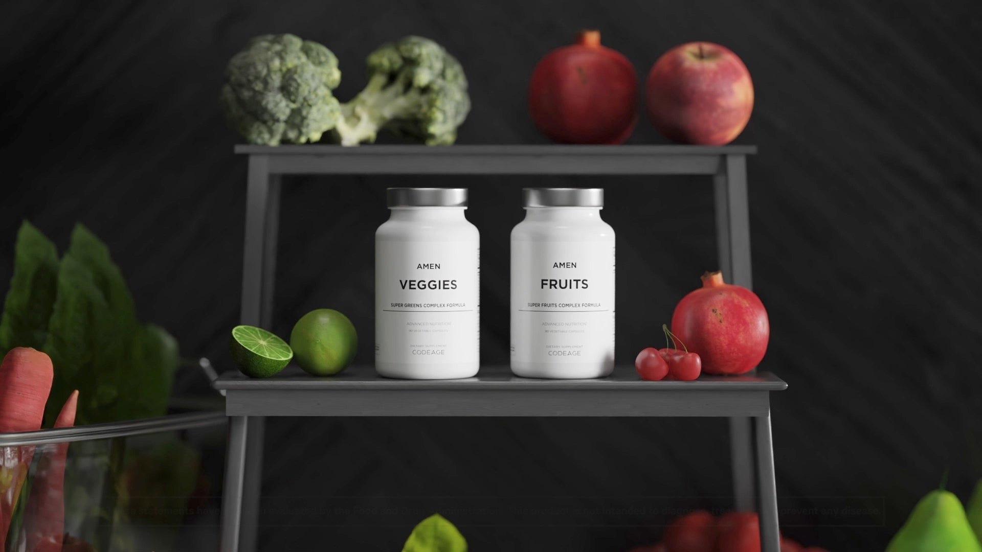 Vitaminas de frutas y verduras como fórmula de suplemento moderna | Codeage