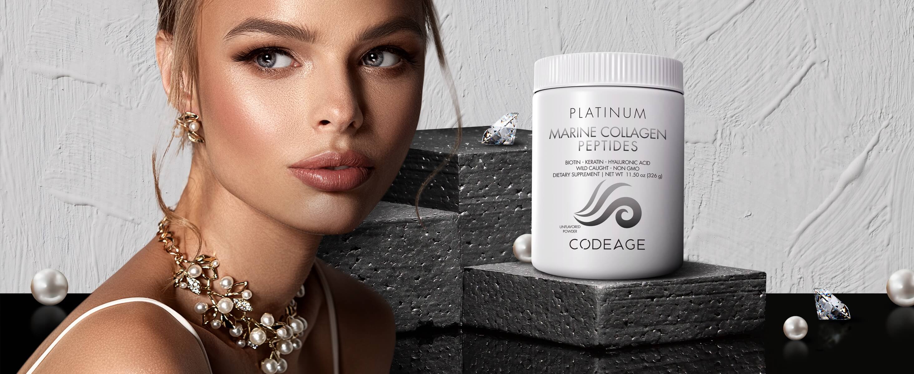 Polvo de colágeno marino capturado en la naturaleza Edición Platino ...