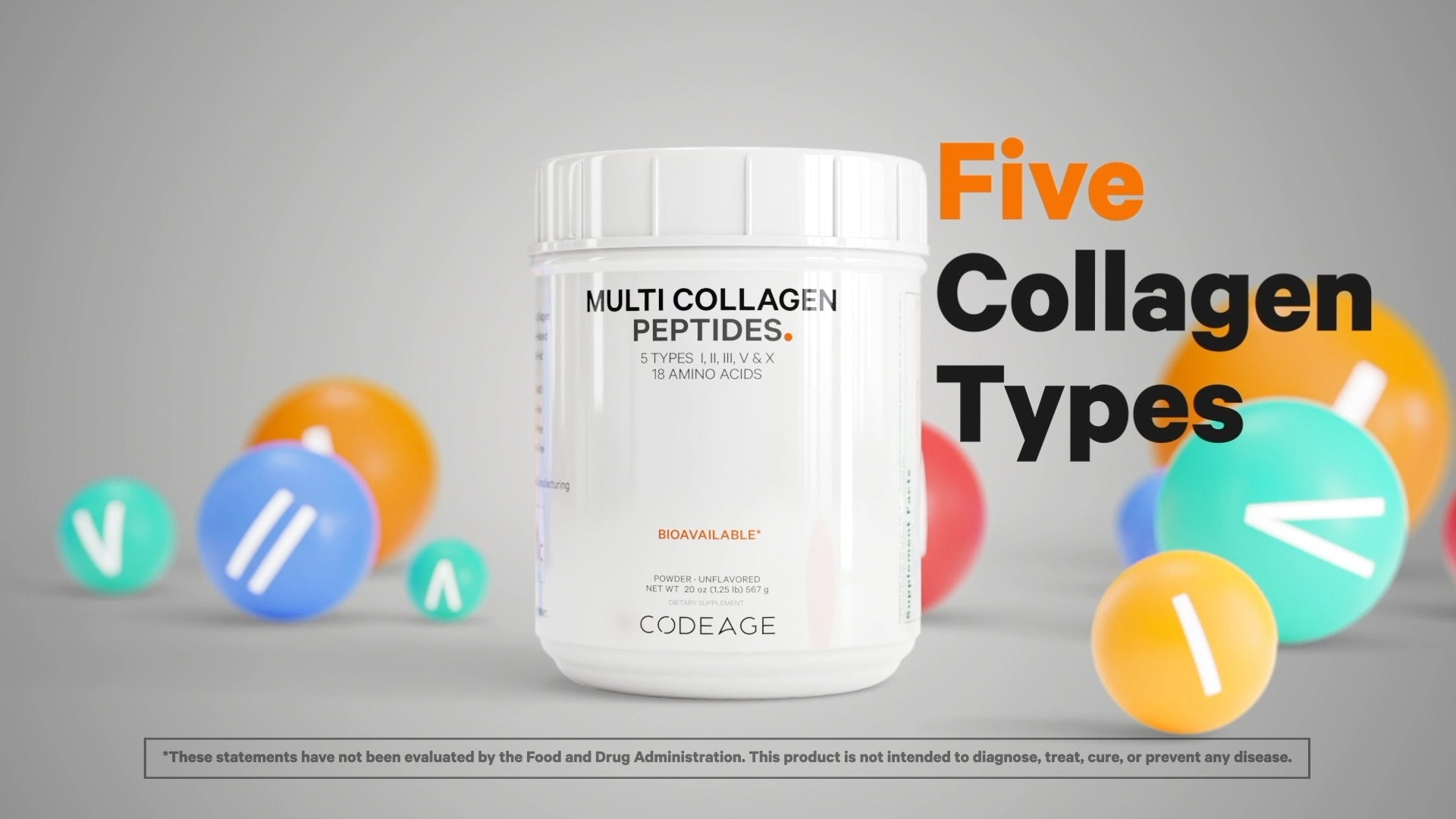 5 Collagen Types All-in-One With 2-Month Supply - Codeage