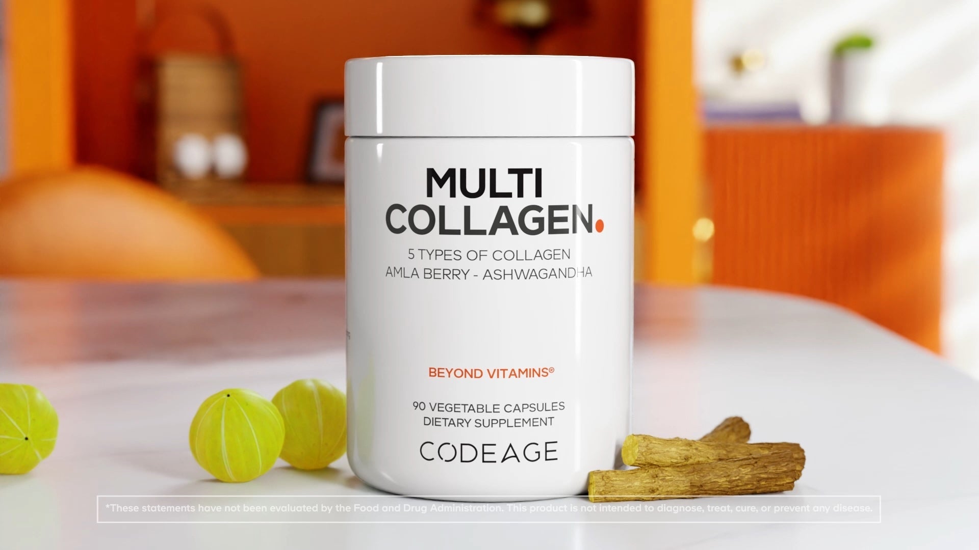 Multi Collagen Capsules With 18 Amino Acids, Amla Berry and Ashwagandha ...