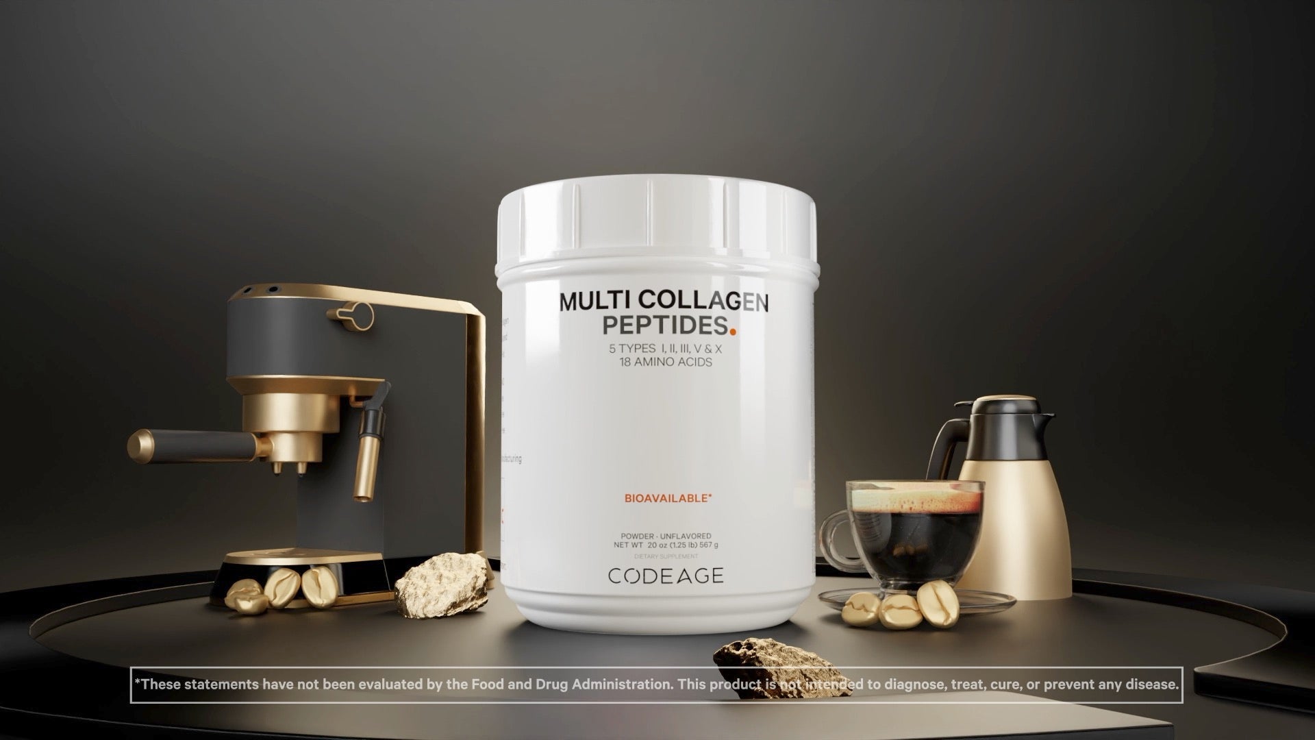 Multi Collagen Powder Peptides With 5 Types of Hydrolyzed Collagen ...