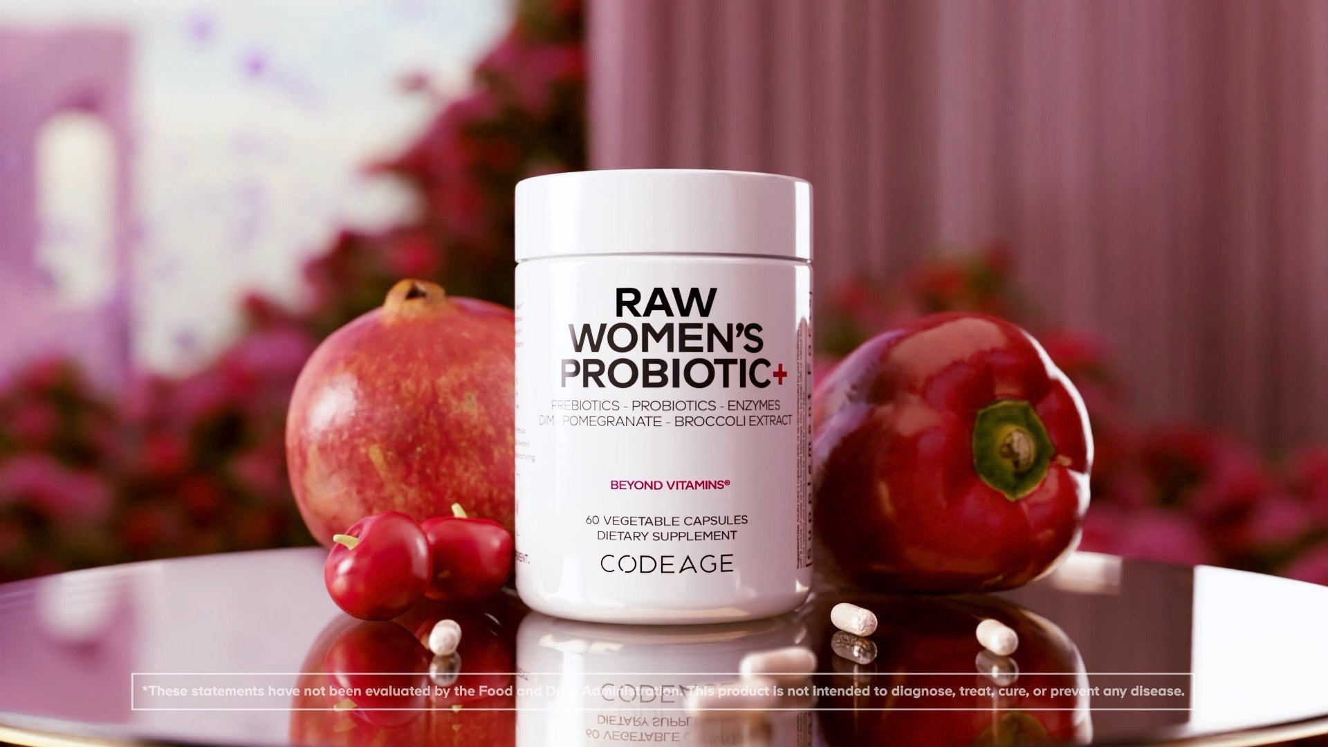 Raw Women's Probiotic+ Supplement With Prebiotics, Enzymes, Botanicals ...