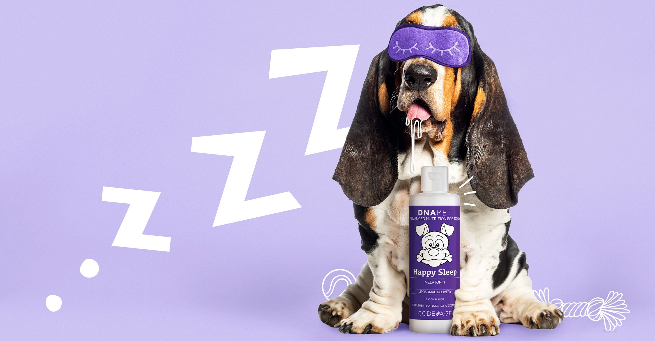 Happy Sleep Melatonin Supplements For Dogs With Whey Protein | Codeage