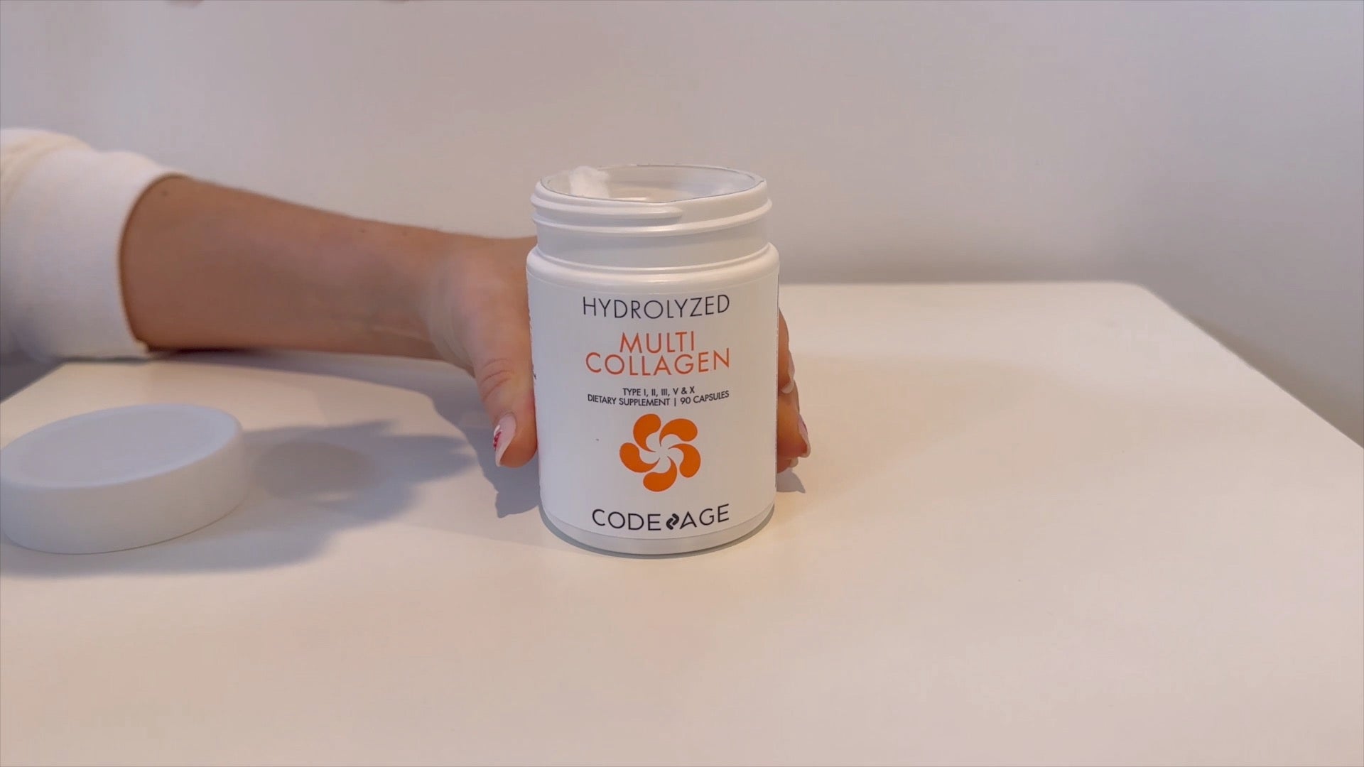 Codeage Multi Collagen Capsules Bottle Opening | Codeage