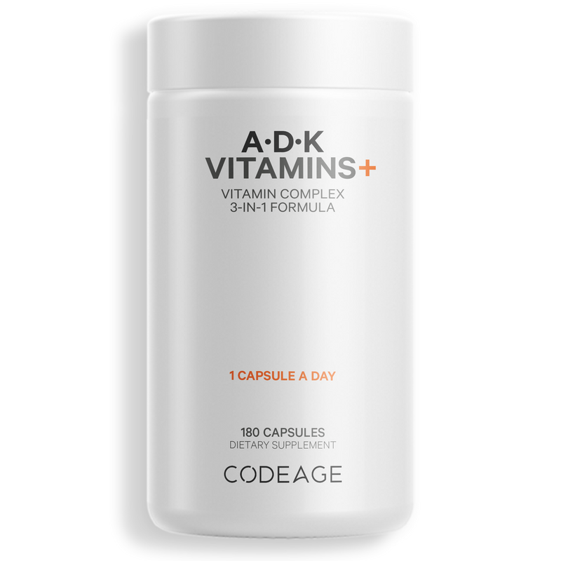 Codeage Vitamin A D K, Vitamin D3 K2, Multivitamins A, K1, MK 4 & MK 7