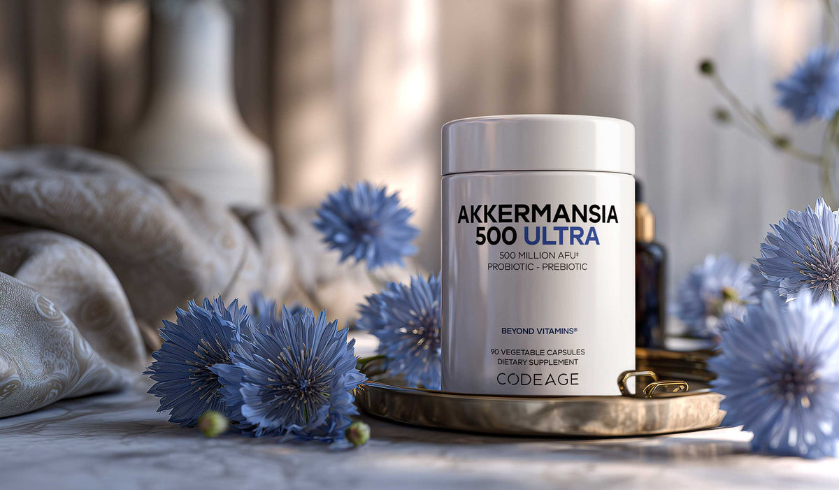 Codeage Akkermansia Muciniphila 500M AFUs Probiotic Supplement With Chicory Inulin