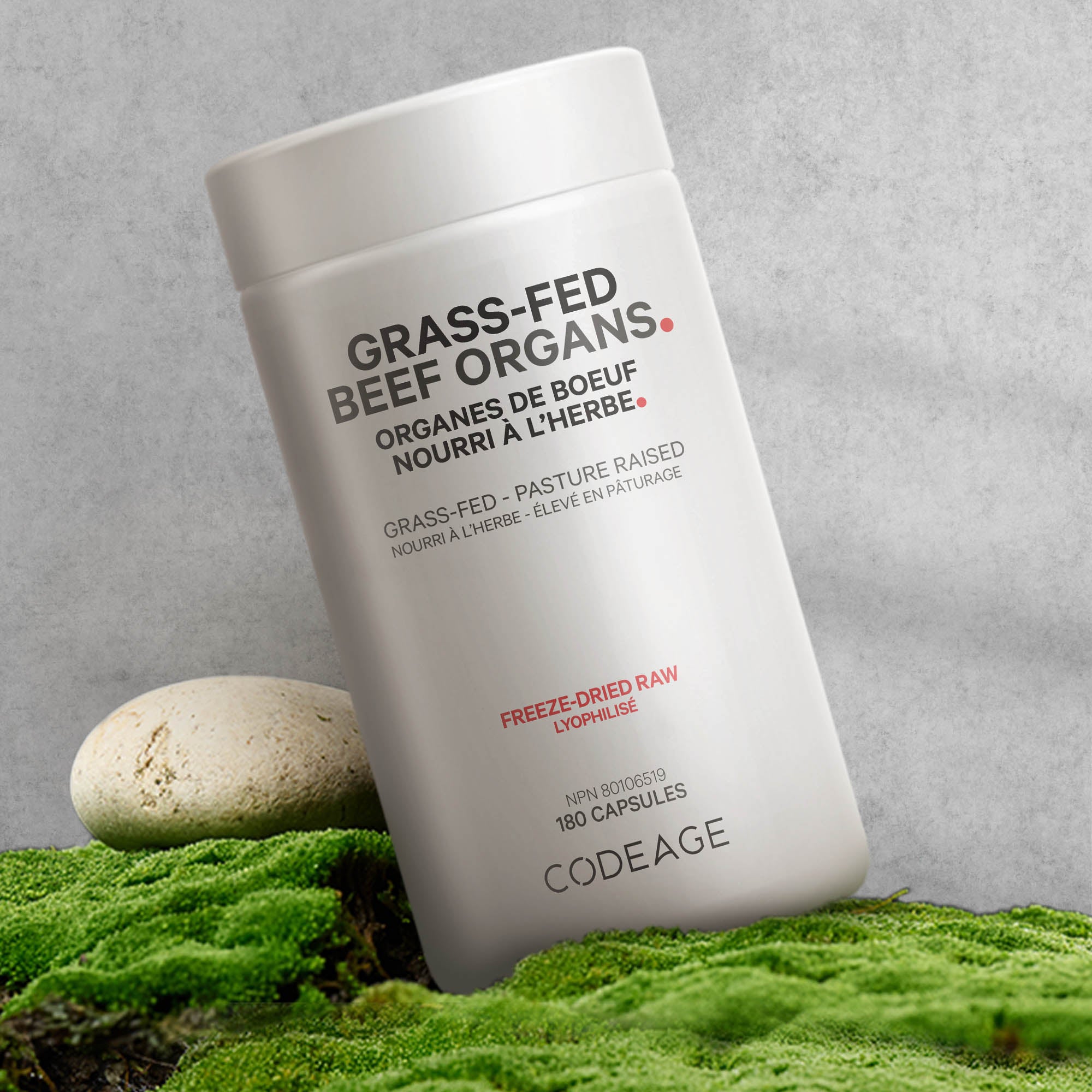 Codeage Grass Fed Beef Organs Freeze Dried Desiccated Supplement