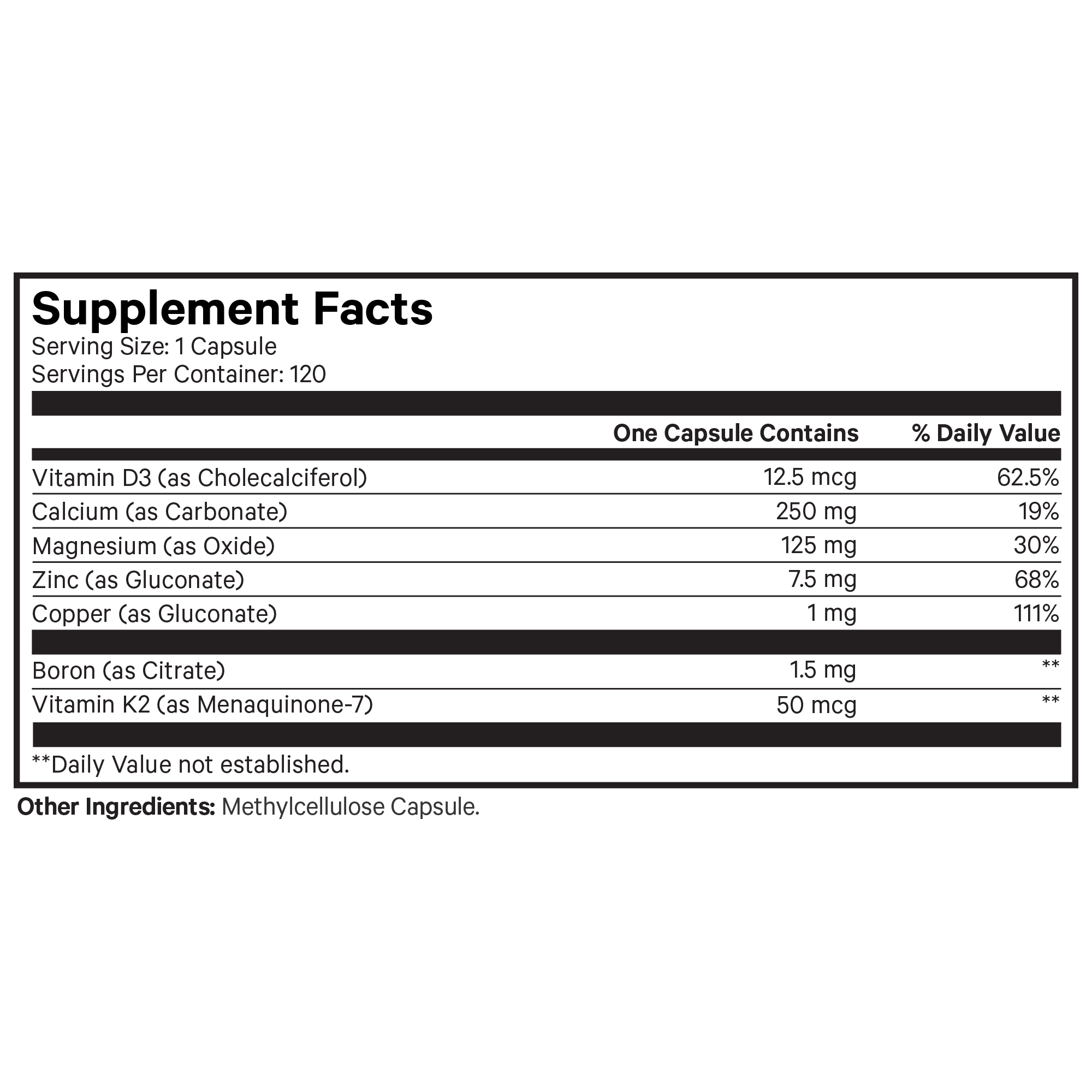 Codeage Calcium Pro+ Supplement Magnesium Zinc Vitamin D3 Copper Boron