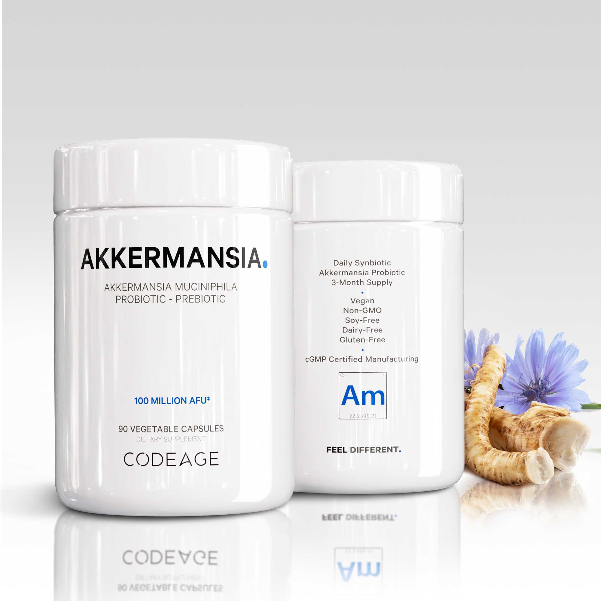 Codeage Akkermansia Probiotic Supplement 100M AFUs With Chicory Inulin