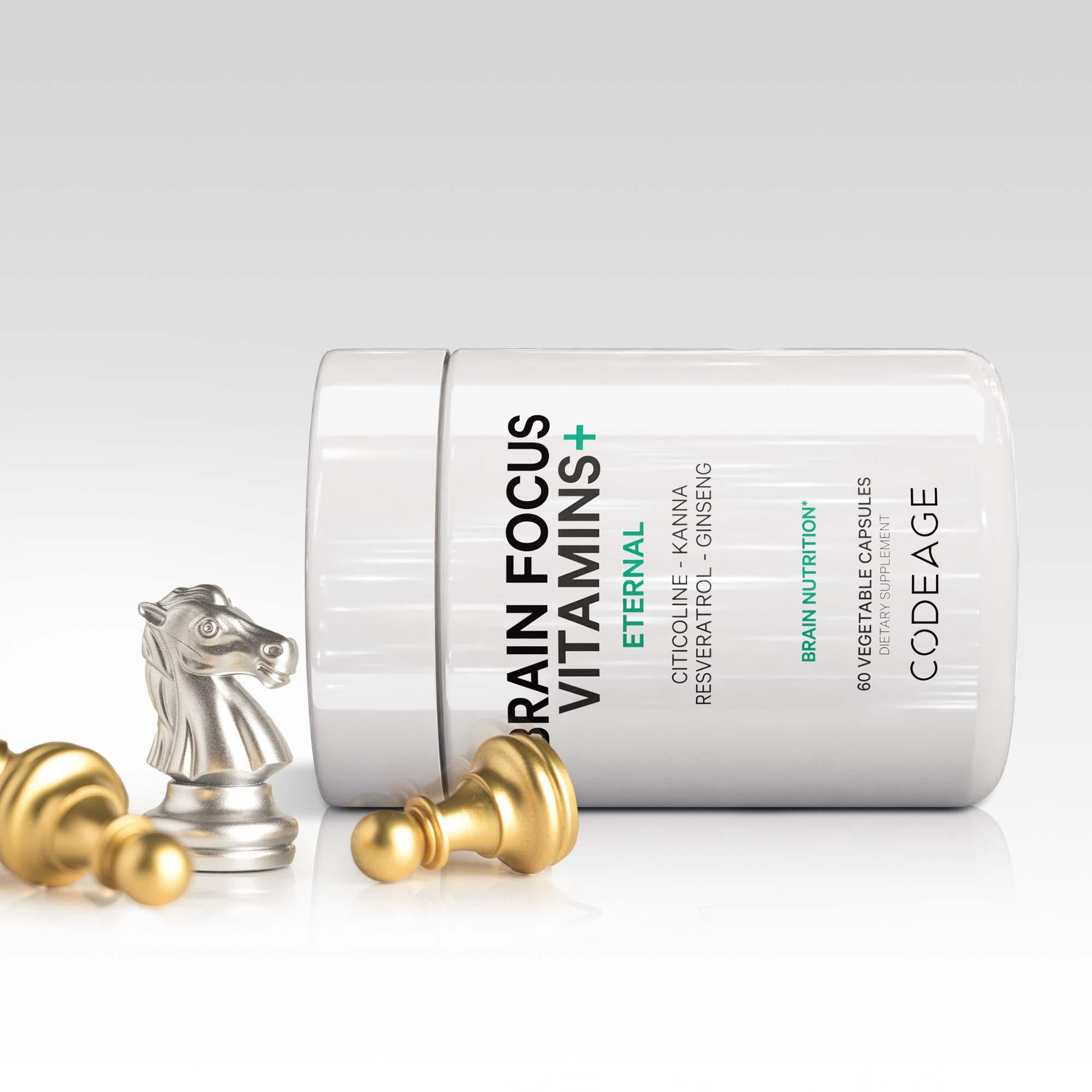 Codeage Brain Focus Vitamins Supplement - Cognizin® Gotu Kola, Kanna ...