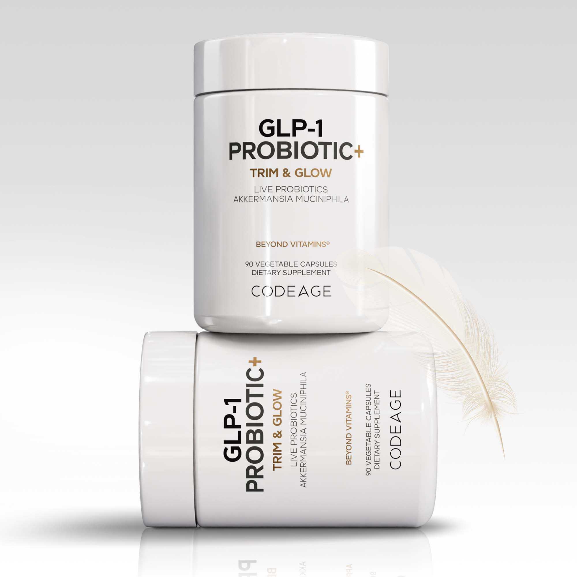 Codeage GLP-1 Probiotic+ Supplement - Live Probiotics - Akkermansia