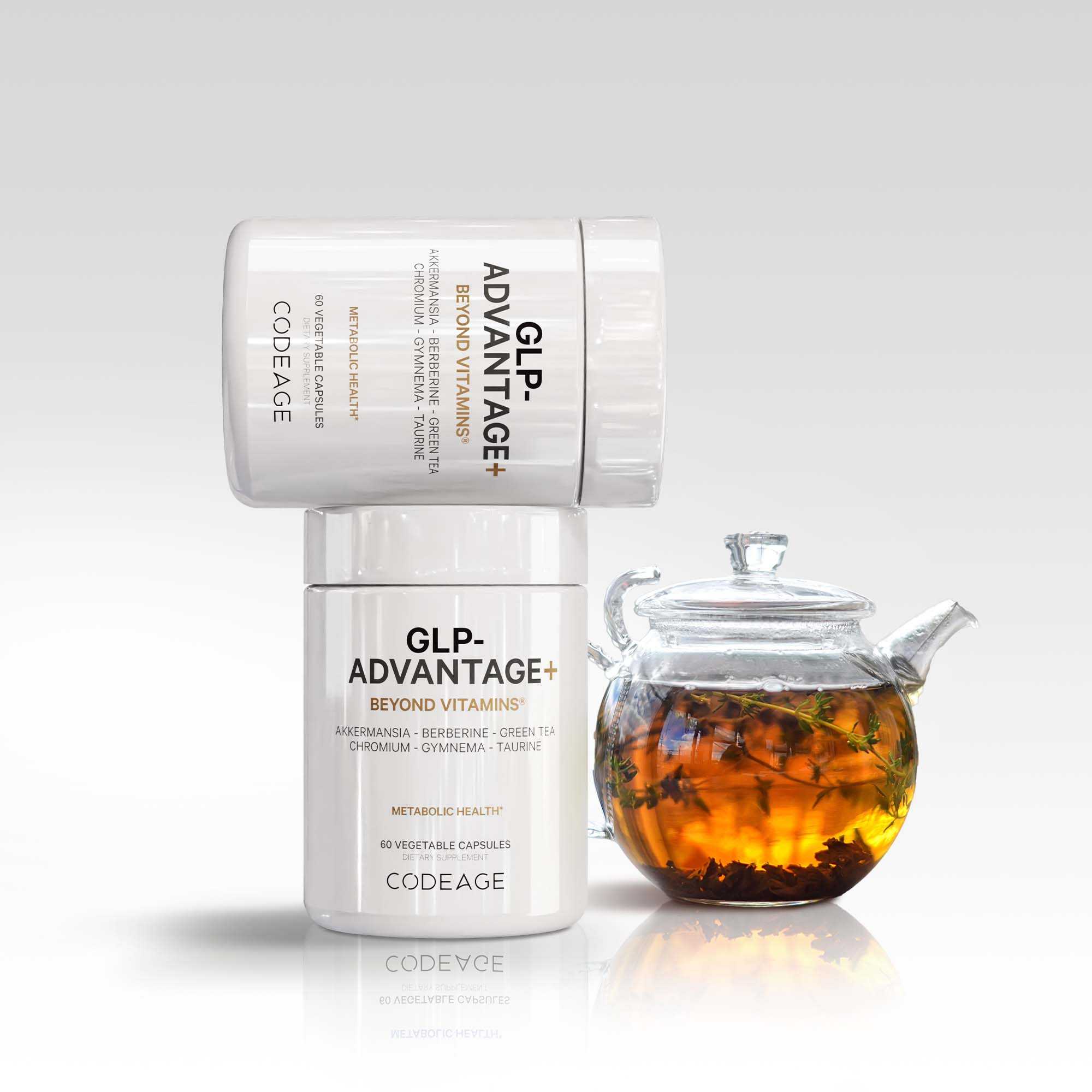 Codeage GLP-1 Advantage Supplement - Chromium Berberine Green Tea L-taurine