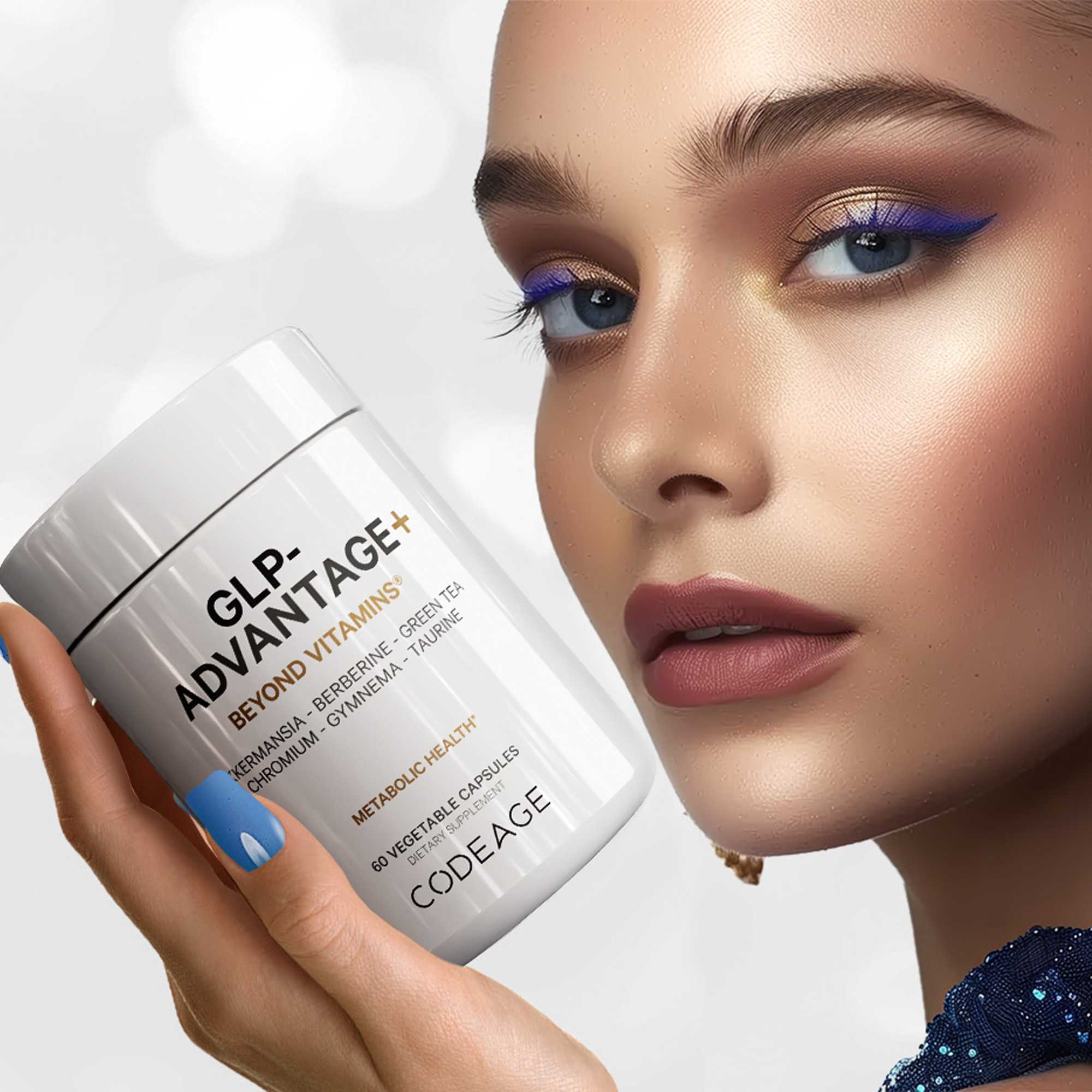 Codeage GLP-1 Advantage Supplement - Chromium Berberine Green Tea L-taurine