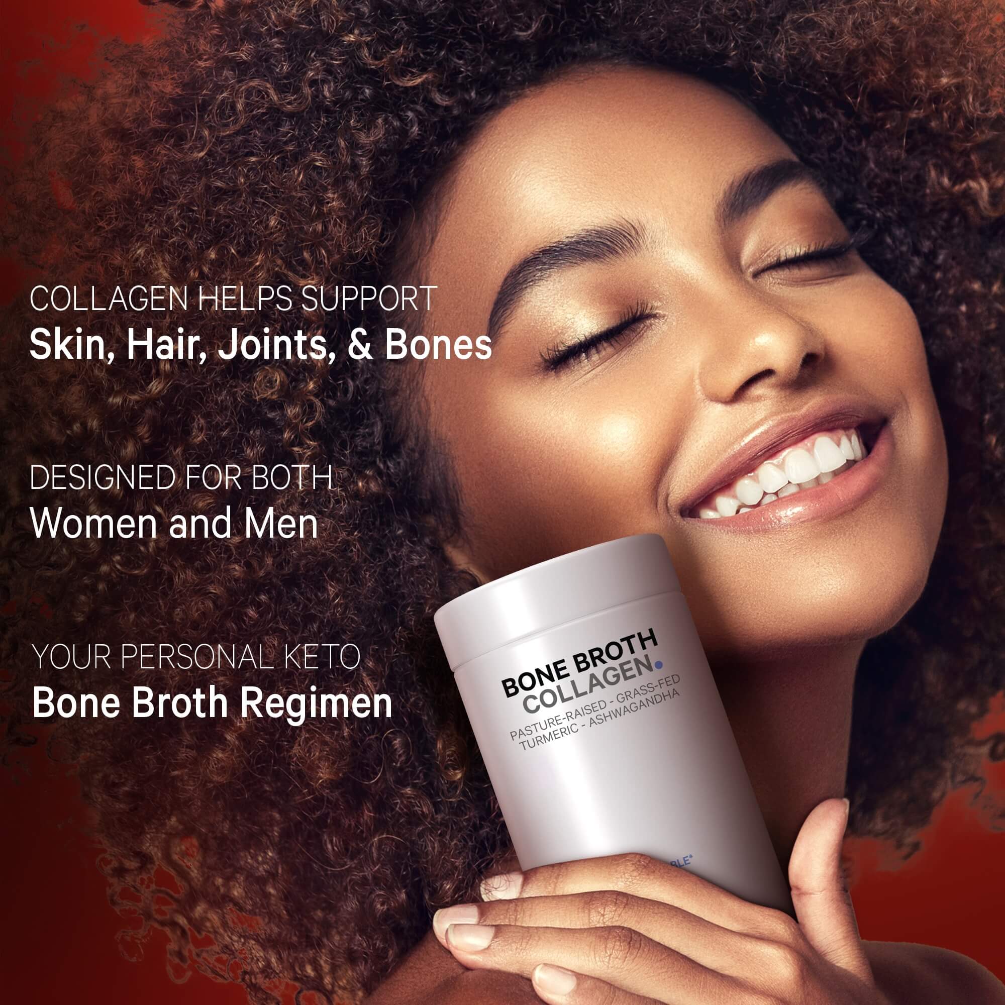 Codeage Grass Fed Organic Bone Broth Collagen Types 1, 2, 3 Supplement