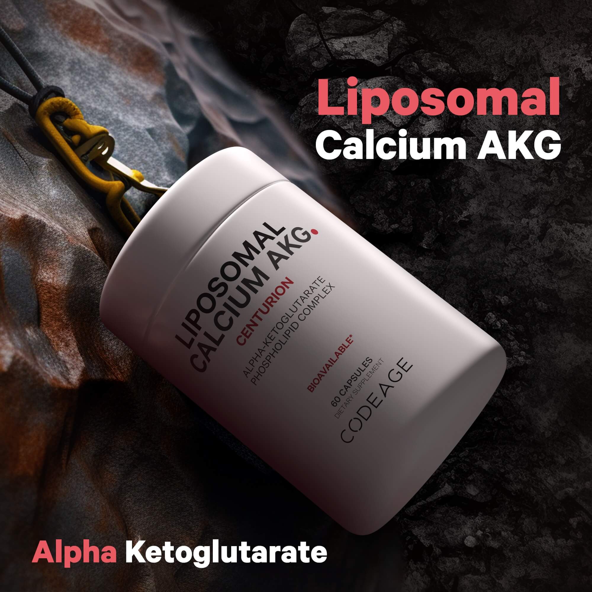 Codeage Liposomal Calcium AKG Supplement - Alpha-Ketoglutarate 2-Month ...