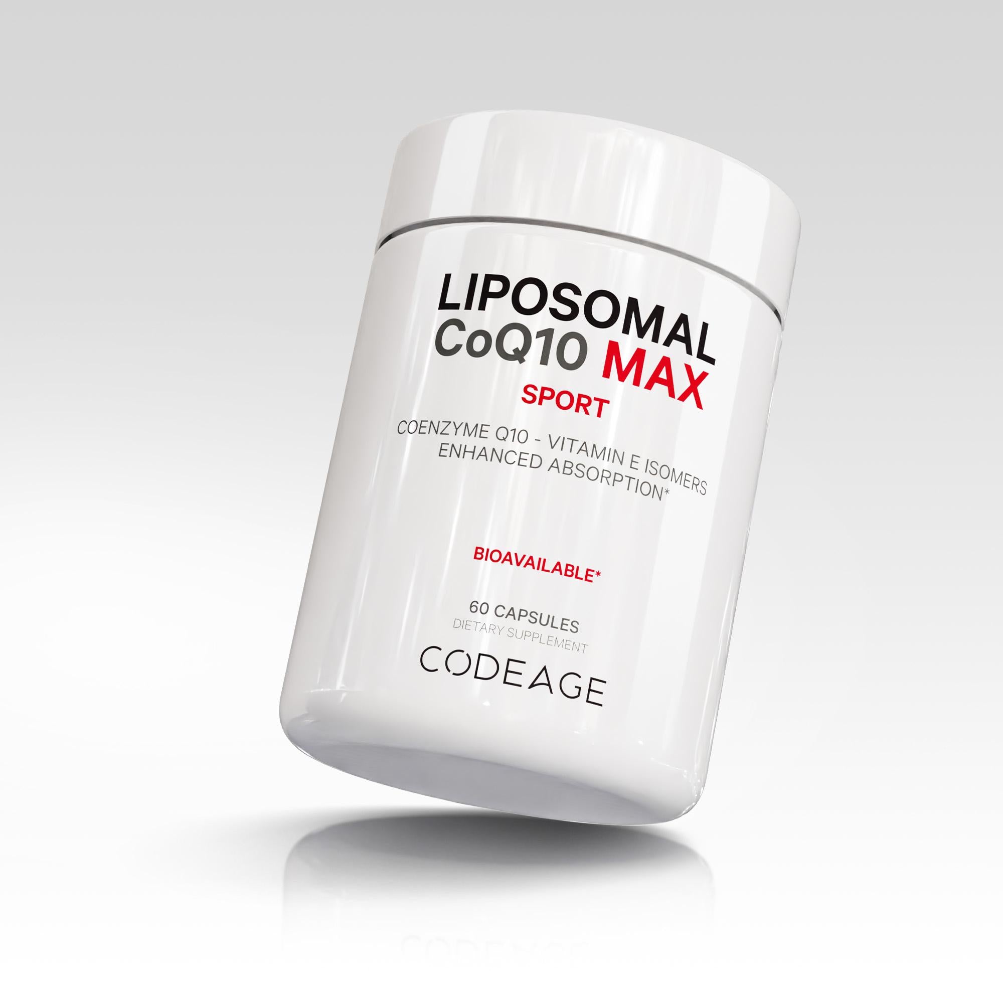 Codeage Liposomal CoQ10 Max 250mg Supplement Vitamin E Isomers Capsule