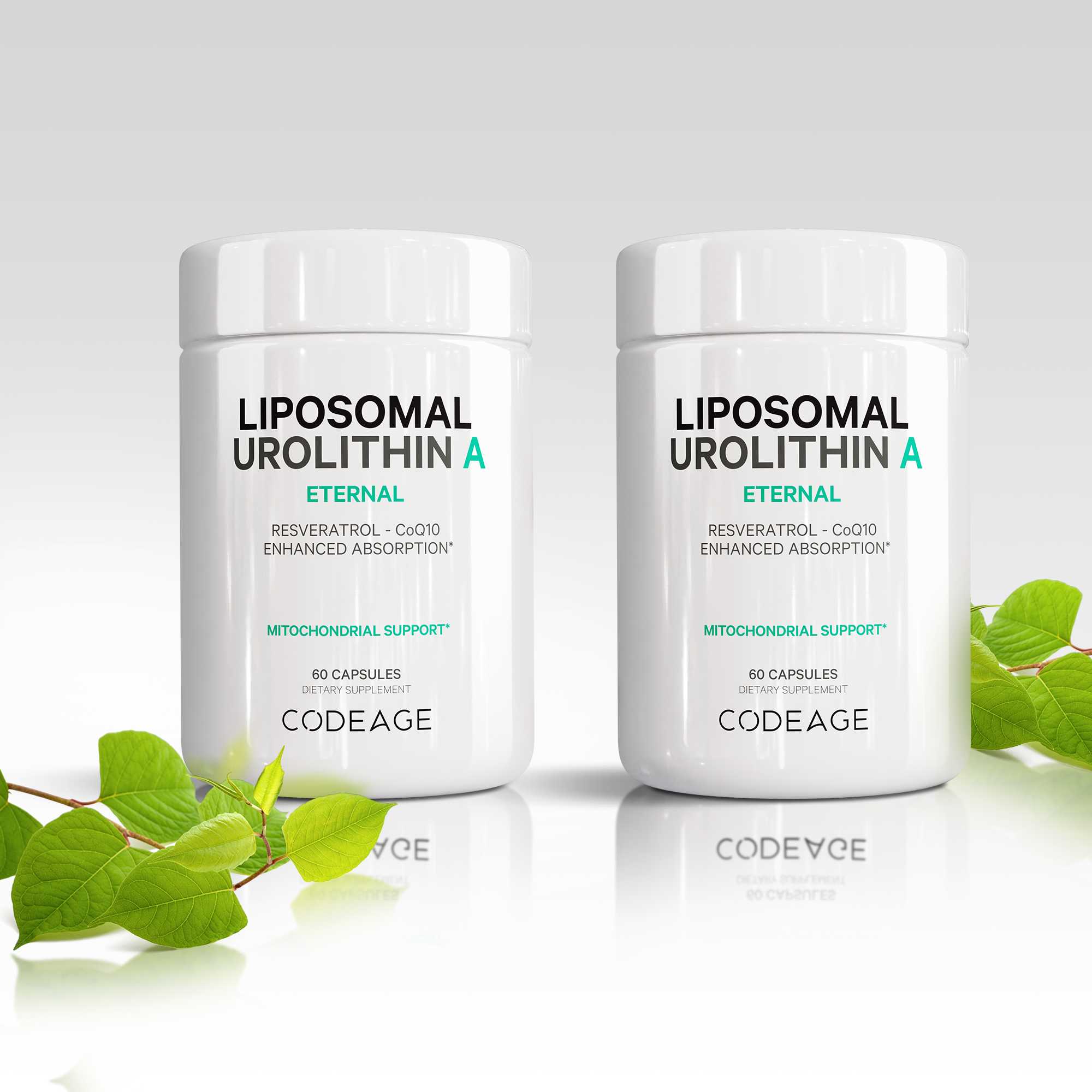 Codeage Liposomal Urolithin A Supplement, Resveratrol, CoQ10