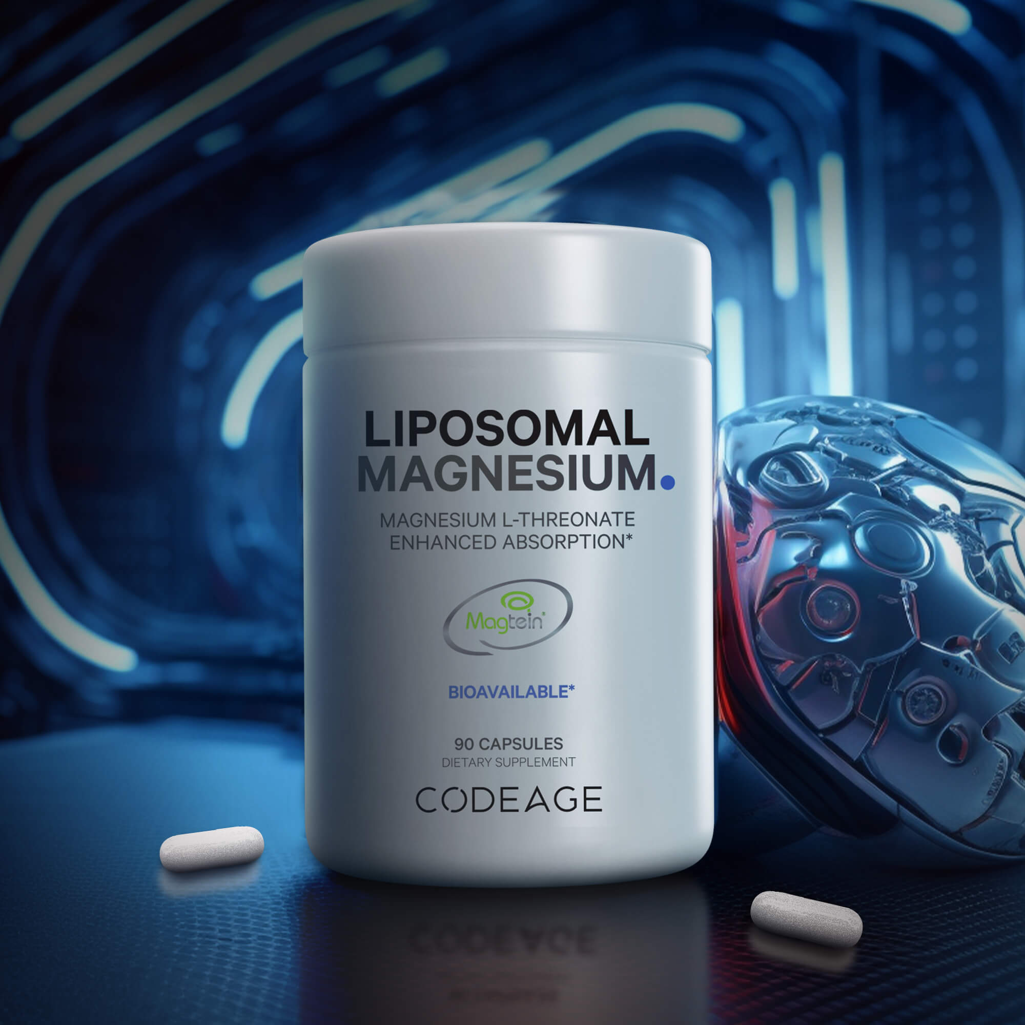 Codeage Liposomal Magnesium L-Threonate Magtein® Mineral Supplement