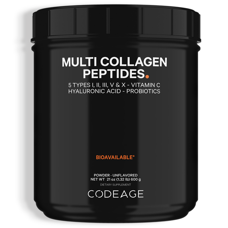 Codeage Multi Collagen Probiotics Powder With Vitamin C and Hyaluronic Acid