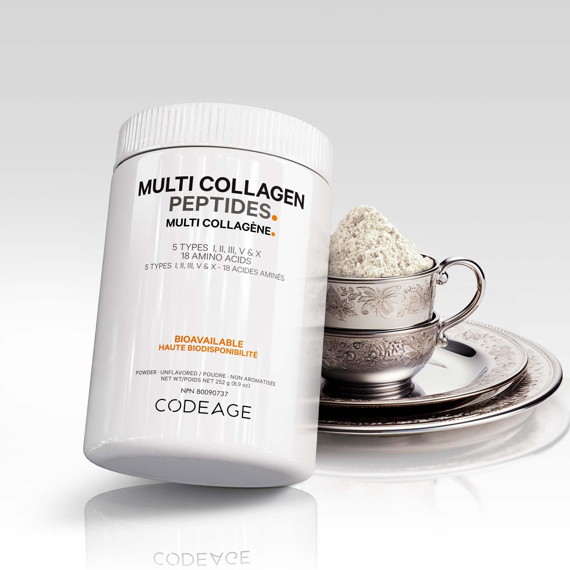 Codeage Multi Collagen Protein Powder Hydrolyzed Grass Fed All-In-One