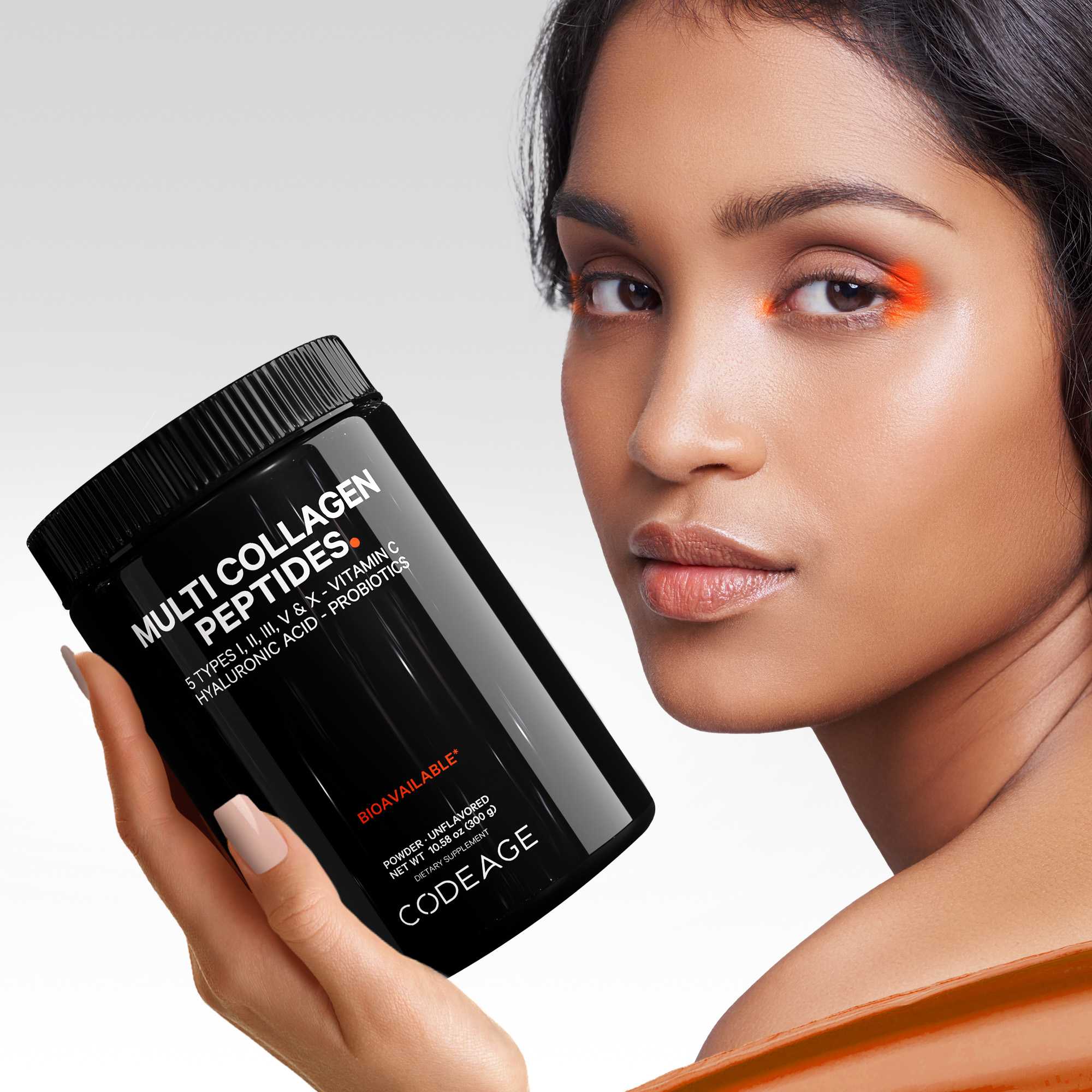 Codeage Multi Collagen Peptides Powder - Probiotics Vitamin C Amino Acid