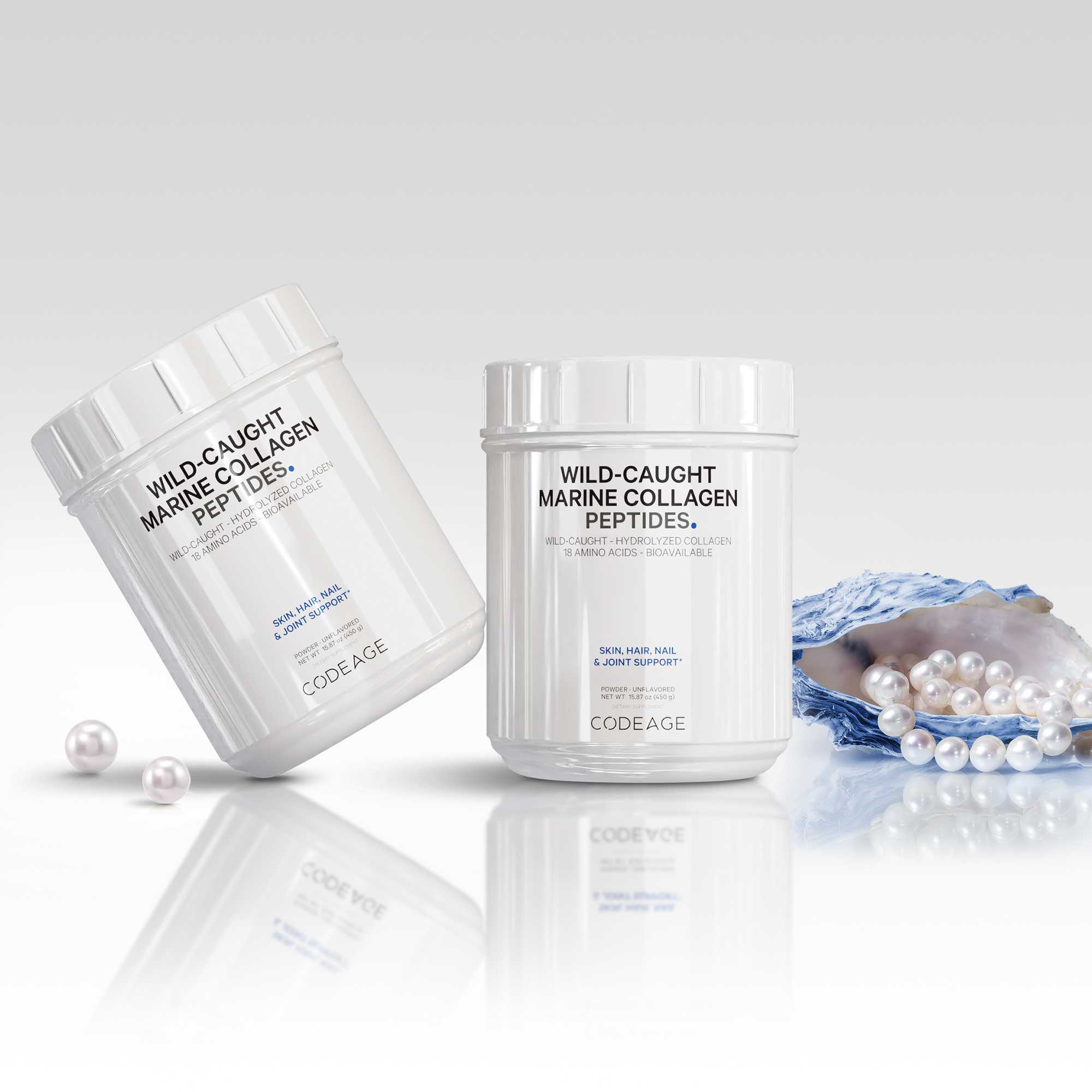 Codeage Wild Caught Marine Collagen Peptides Powder, Meatless Collagen