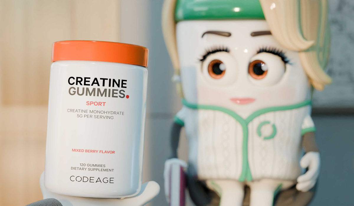 Codeage Creatine Monohydrate Gummies Supplement Sport AstraGin® Panax