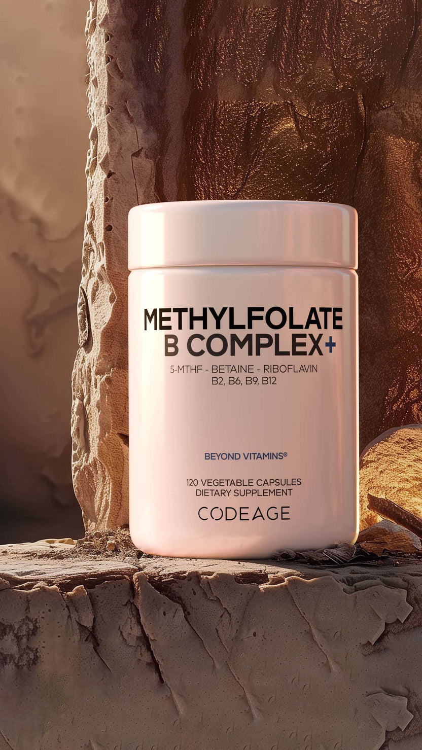 Codeage Methylfolate B Complex Methylfolate Methylcobalamin 5-MTHF Folic Acid