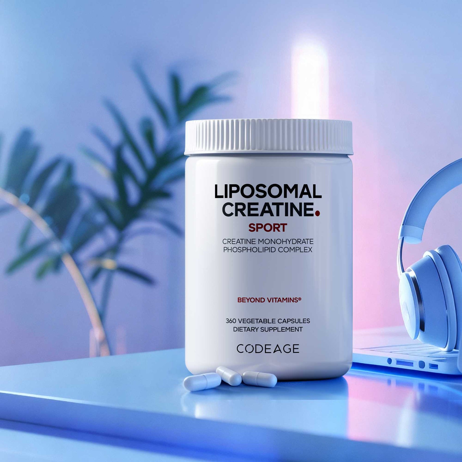 Codeage Liposomal Creatine Monohydrate Capsule Supplement Sport