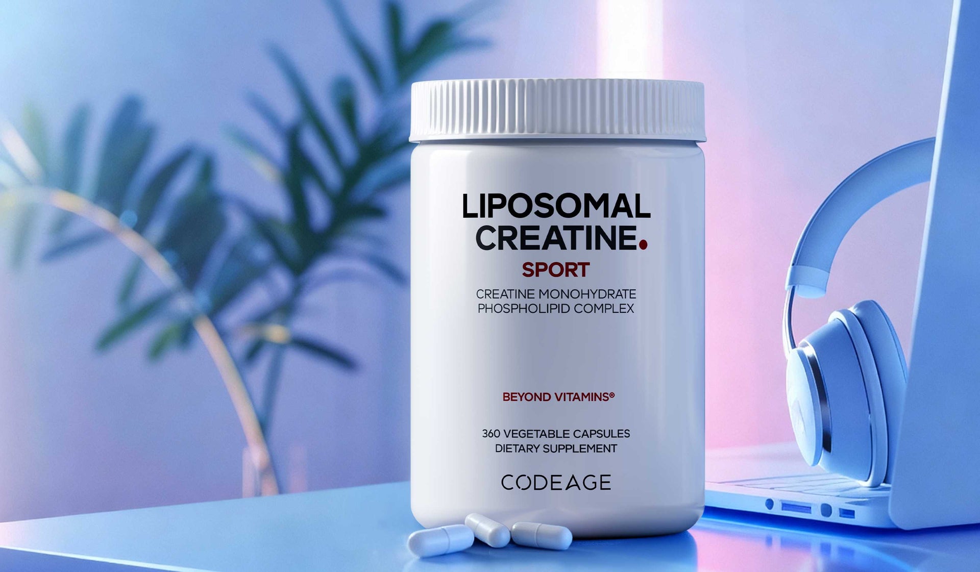Codeage Liposomal Creatine Monohydrate Capsule Supplement Sport