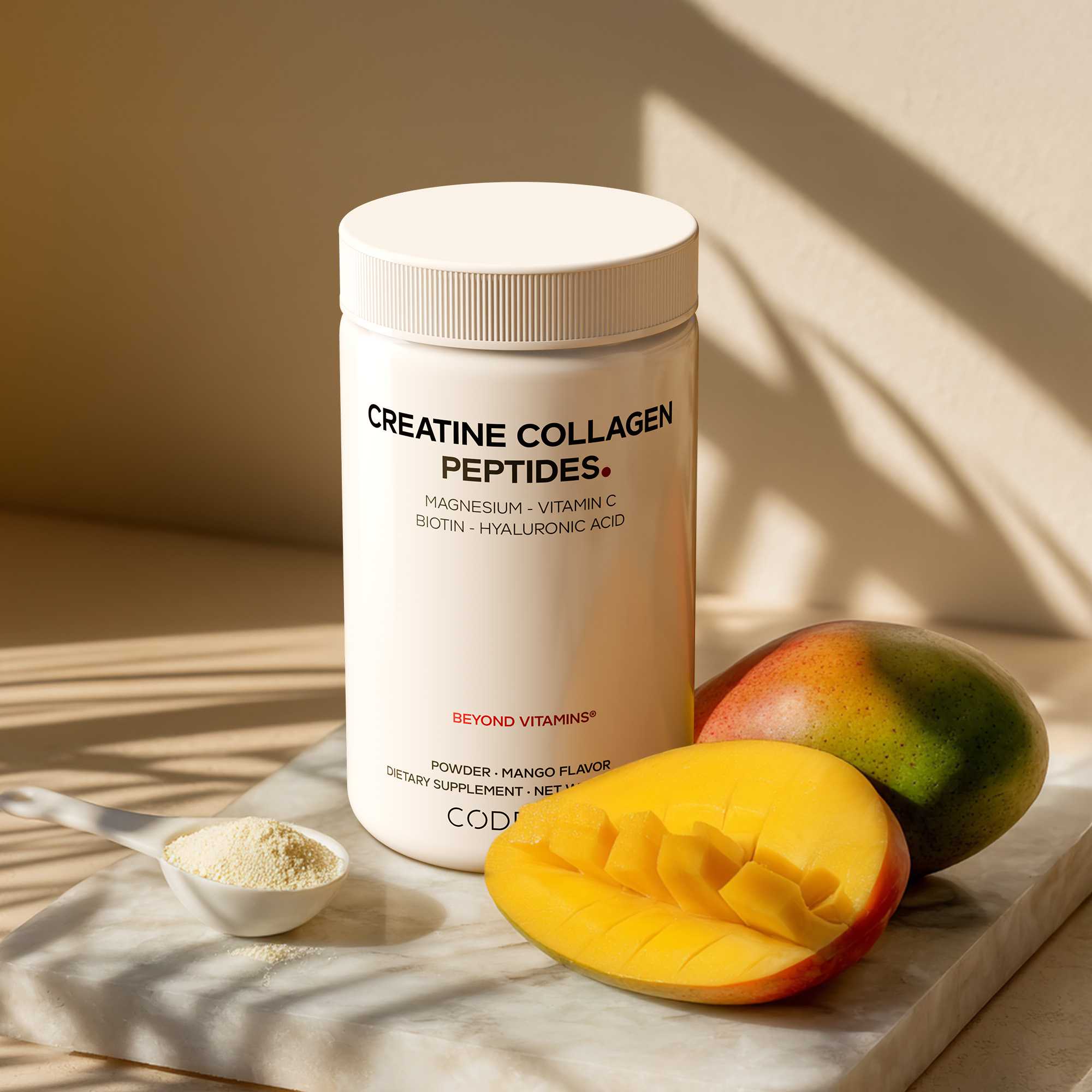 Suplemento de creatina, colágeno y péptidos de mango en polvo - Codeage