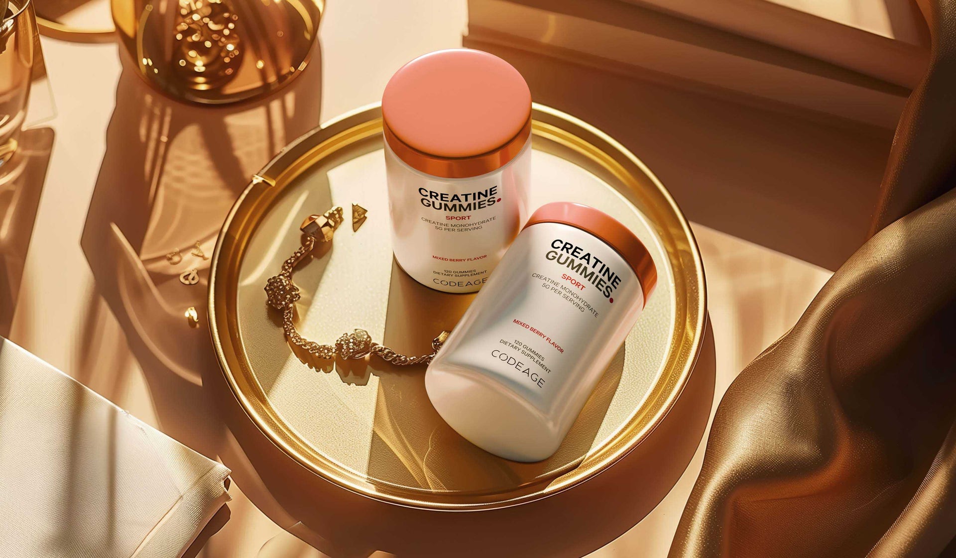 Codeage Creatine Monohydrate Gummies Supplement Sport AstraGin® Panax