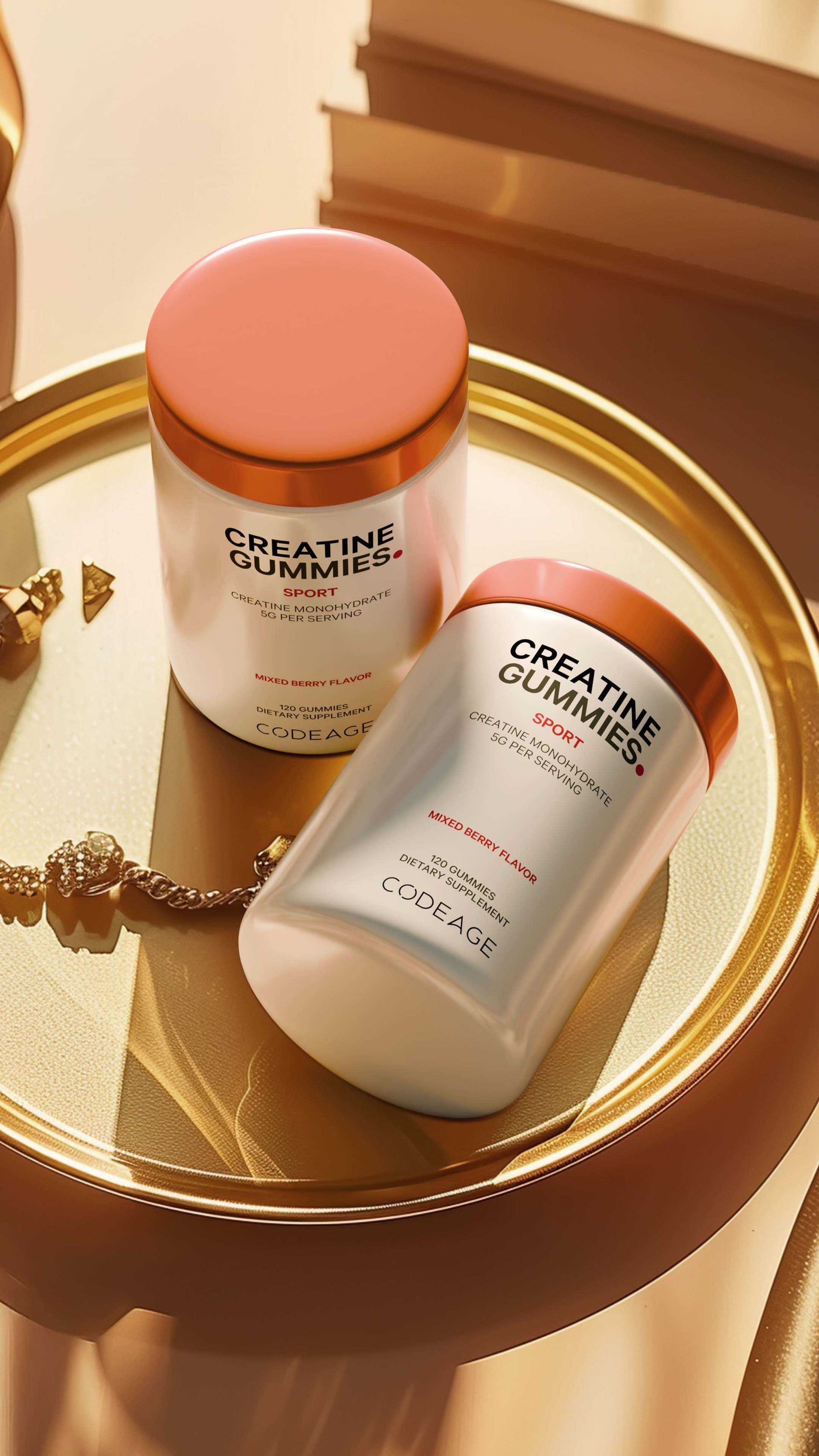 Codeage Creatine Monohydrate Gummies Supplement Sport AstraGin® Panax