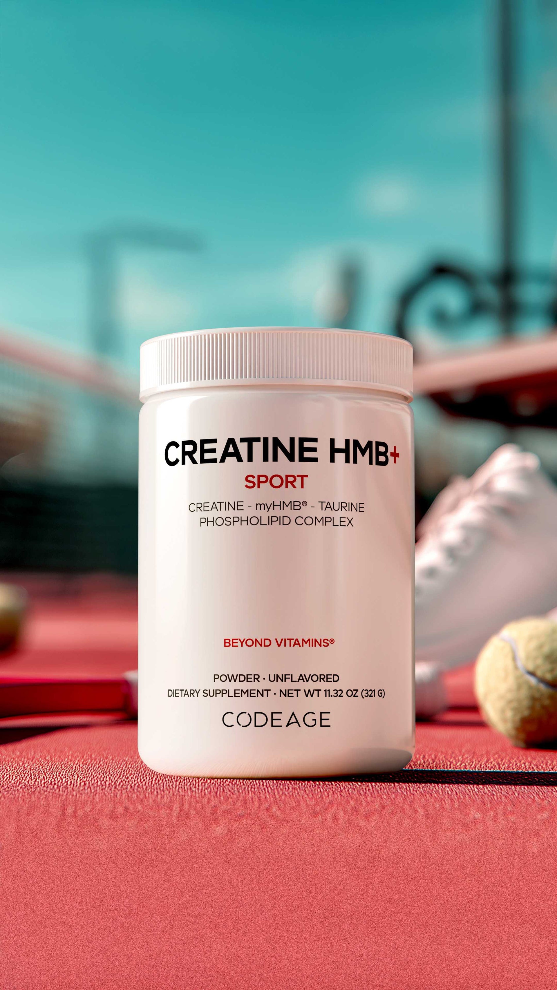 Codeage Creatine HMB+ Powder Supplement - Micronized Creatine with myHMB®