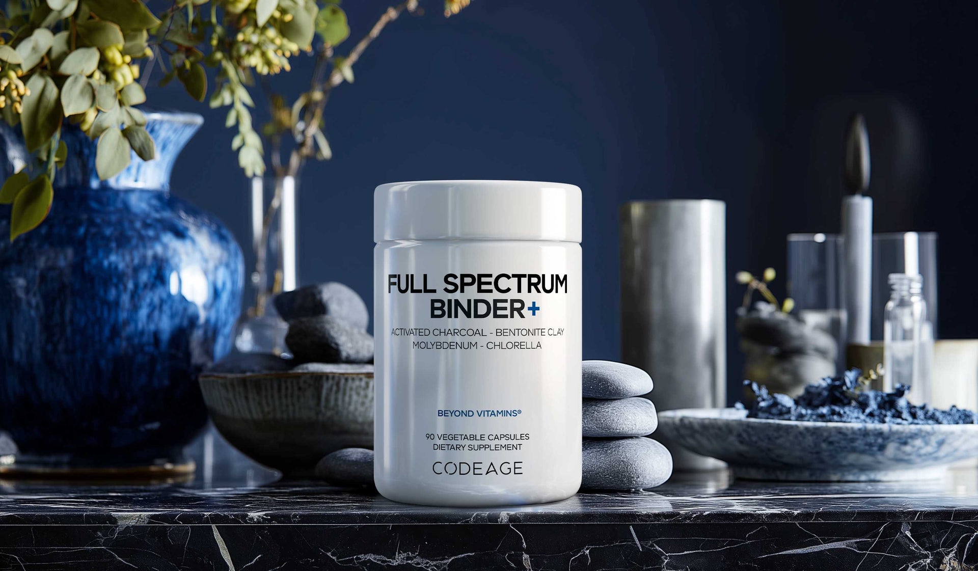 Codeage Binder, Activated Charcoal, Bentonite Clay, Molybdenum Glycinate