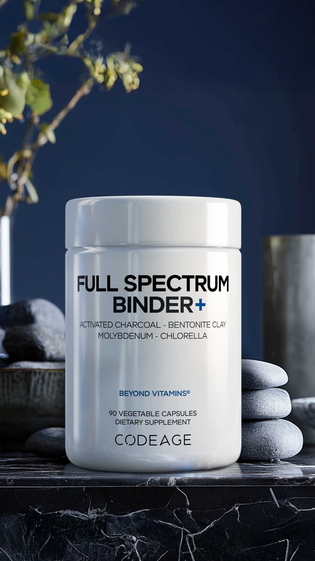 Codeage Binder, Activated Charcoal, Bentonite Clay, Molybdenum Glycinate