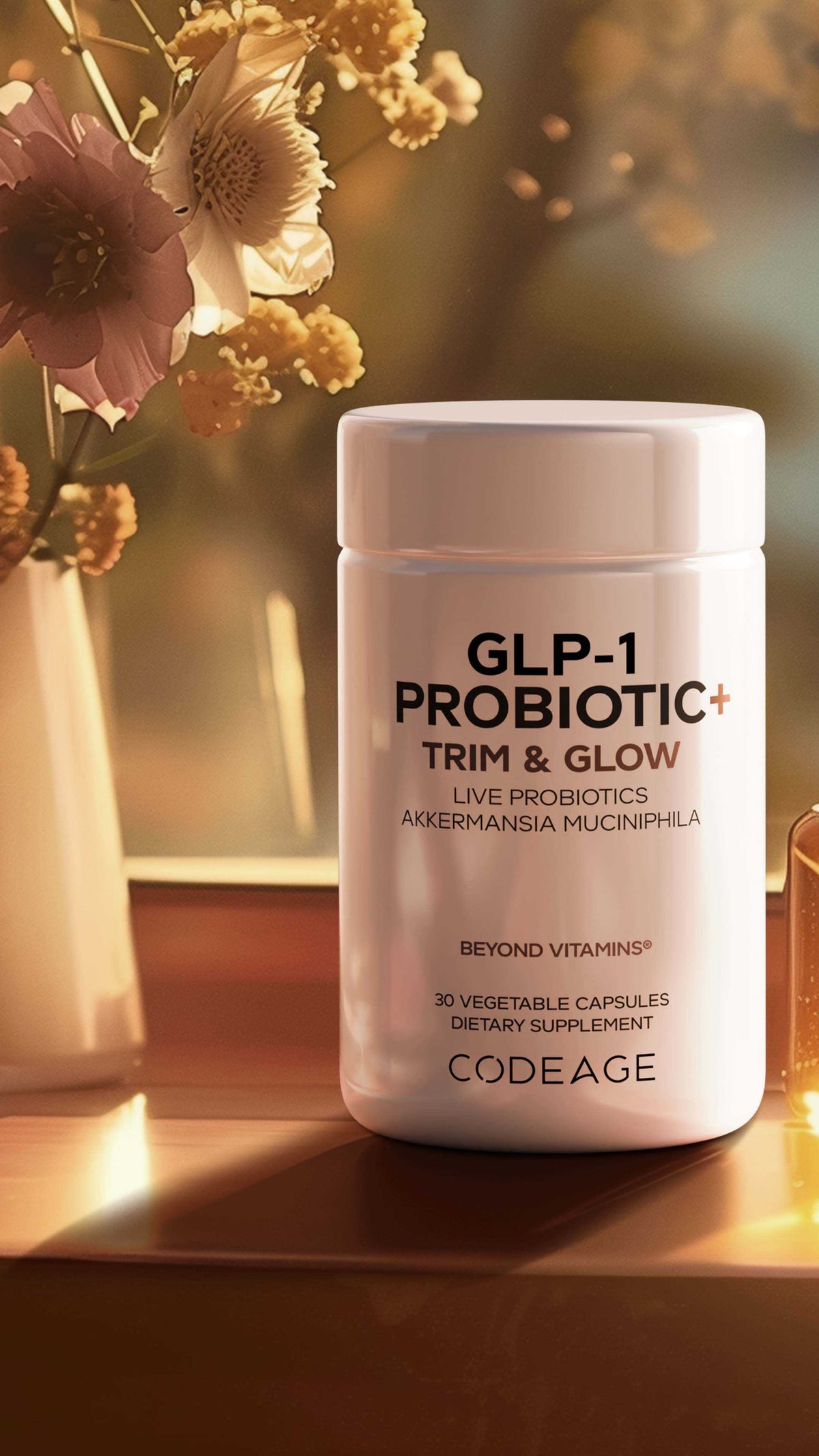 Codeage GLP-1 Probiotic+® Supplement - Live Probiotics - Akkermansia
