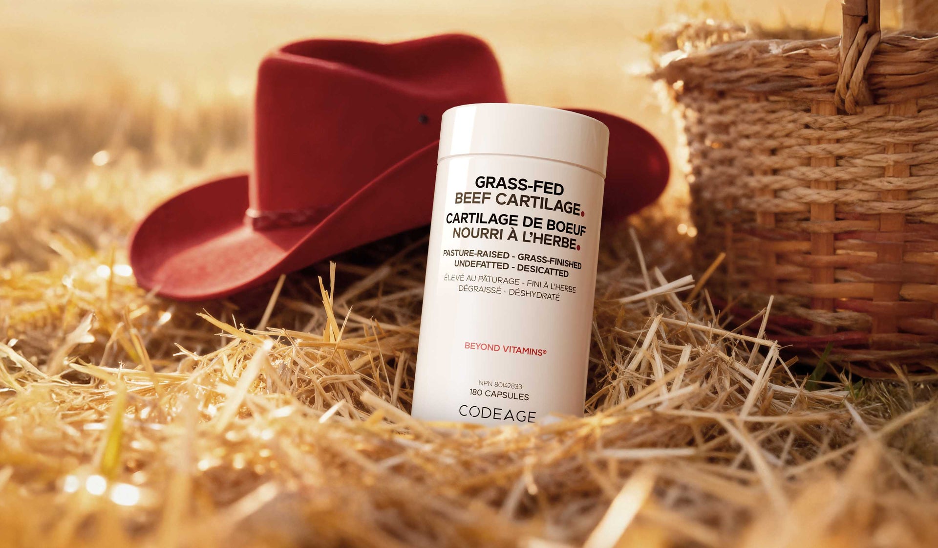 Codeage Grass Fed Beef Cartilage Freeze Dried Desiccated Supplement