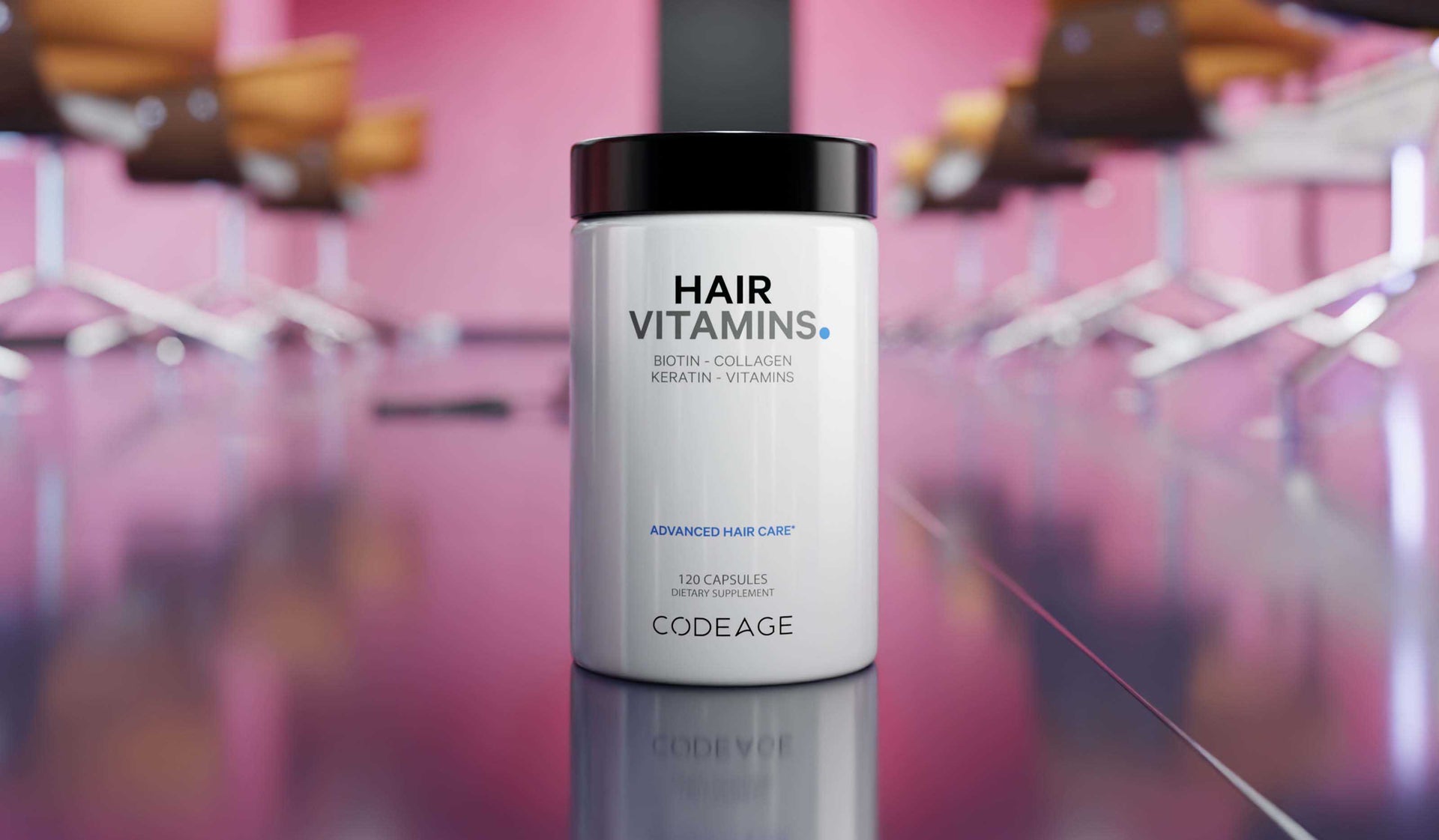 Codeage Hair Vitamins, Biotin, Keratin, Collagen Omega-3 Supplement