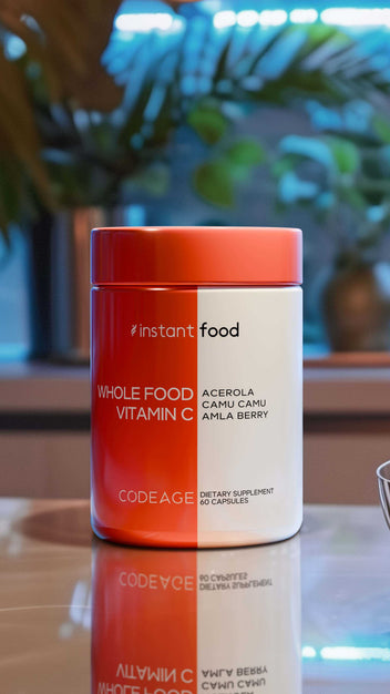 Codeage Whole Food Vitamin C - Acerola Cherry, Camu Camu, Amla Berry