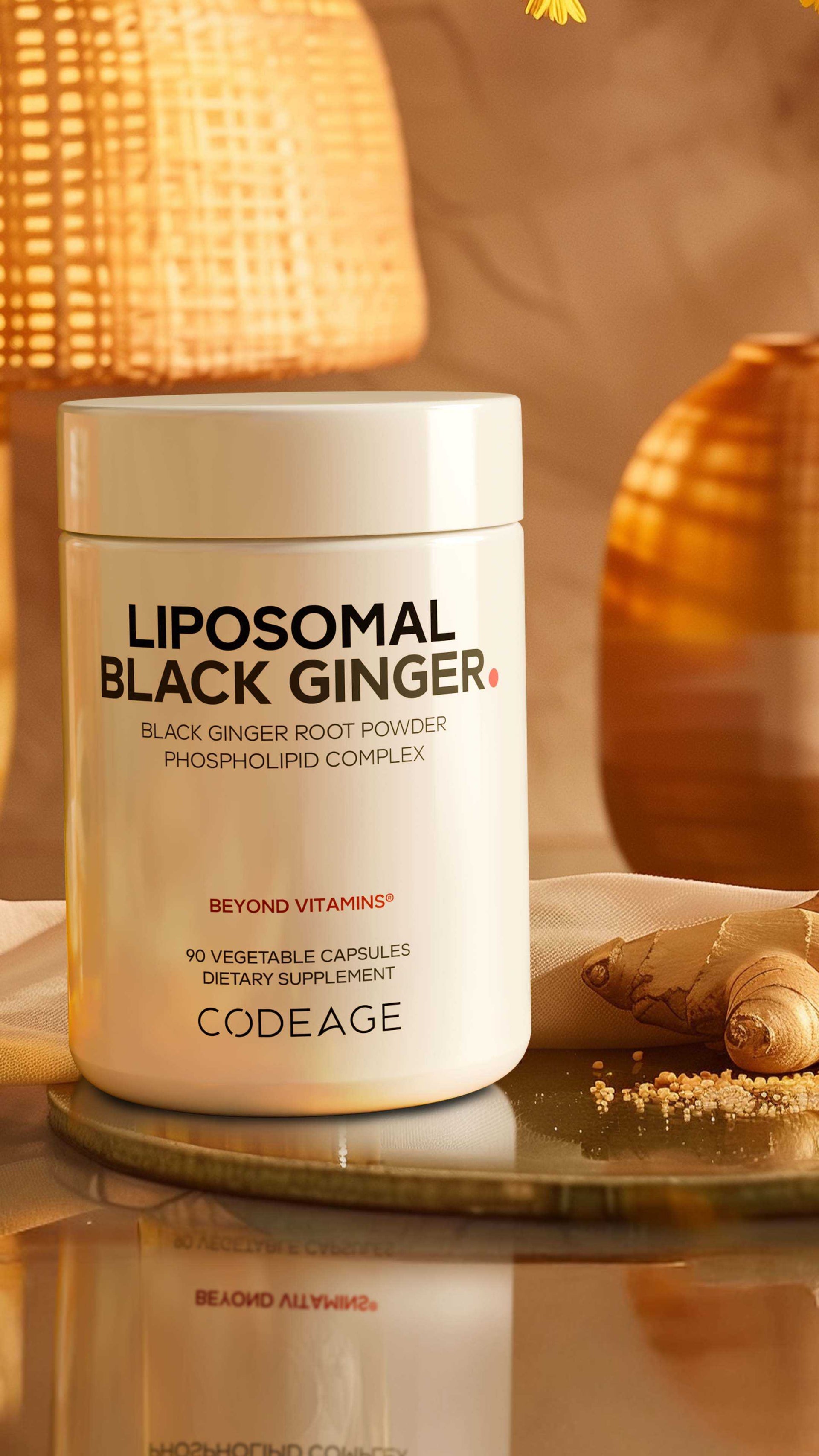 Codeage Liposomal Black Ginger Supplement - Kaempferia Parviflora ...