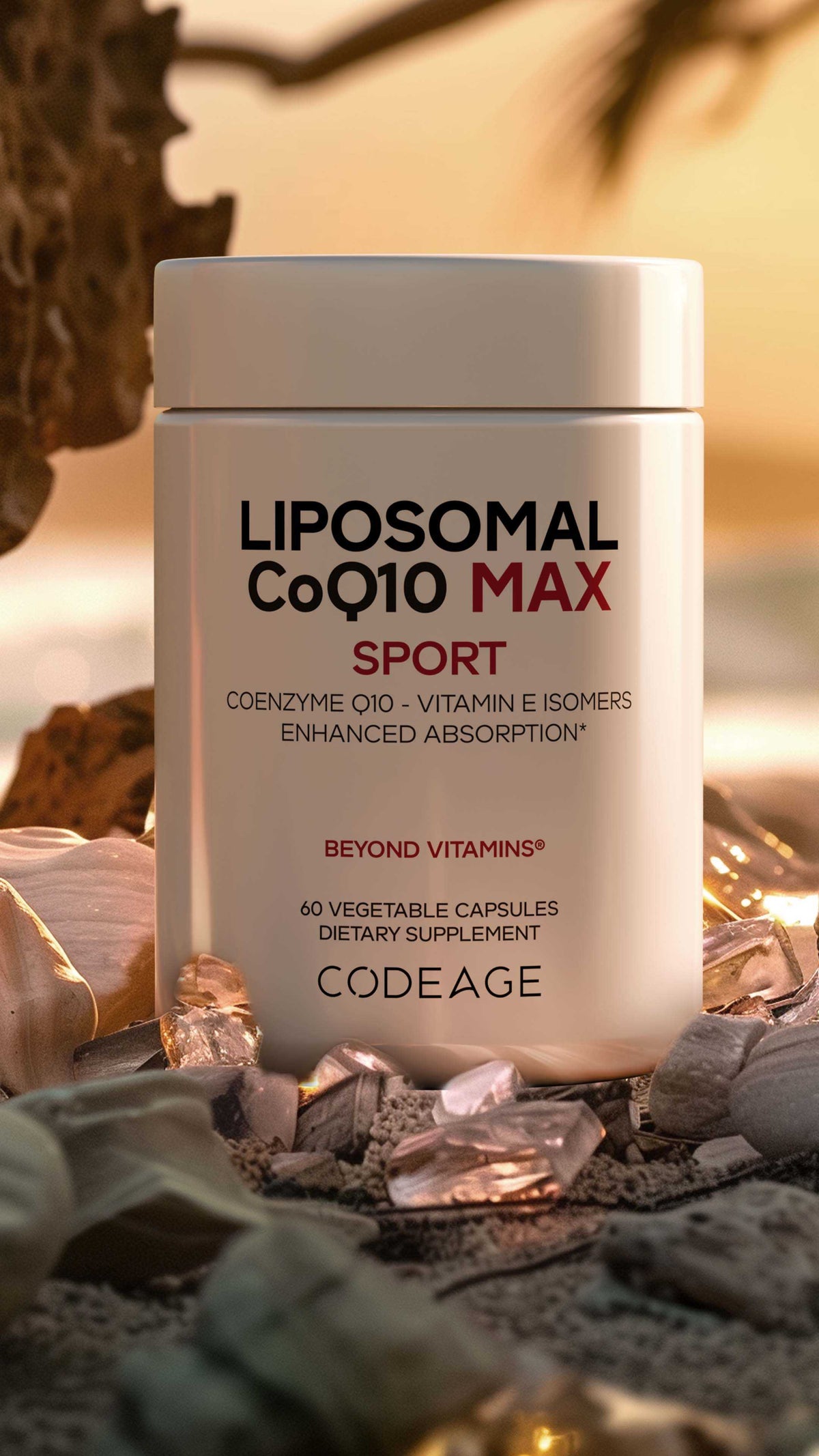 Codeage Liposomal CoQ10 Max 250mg Supplement Vitamin E Isomers Capsule