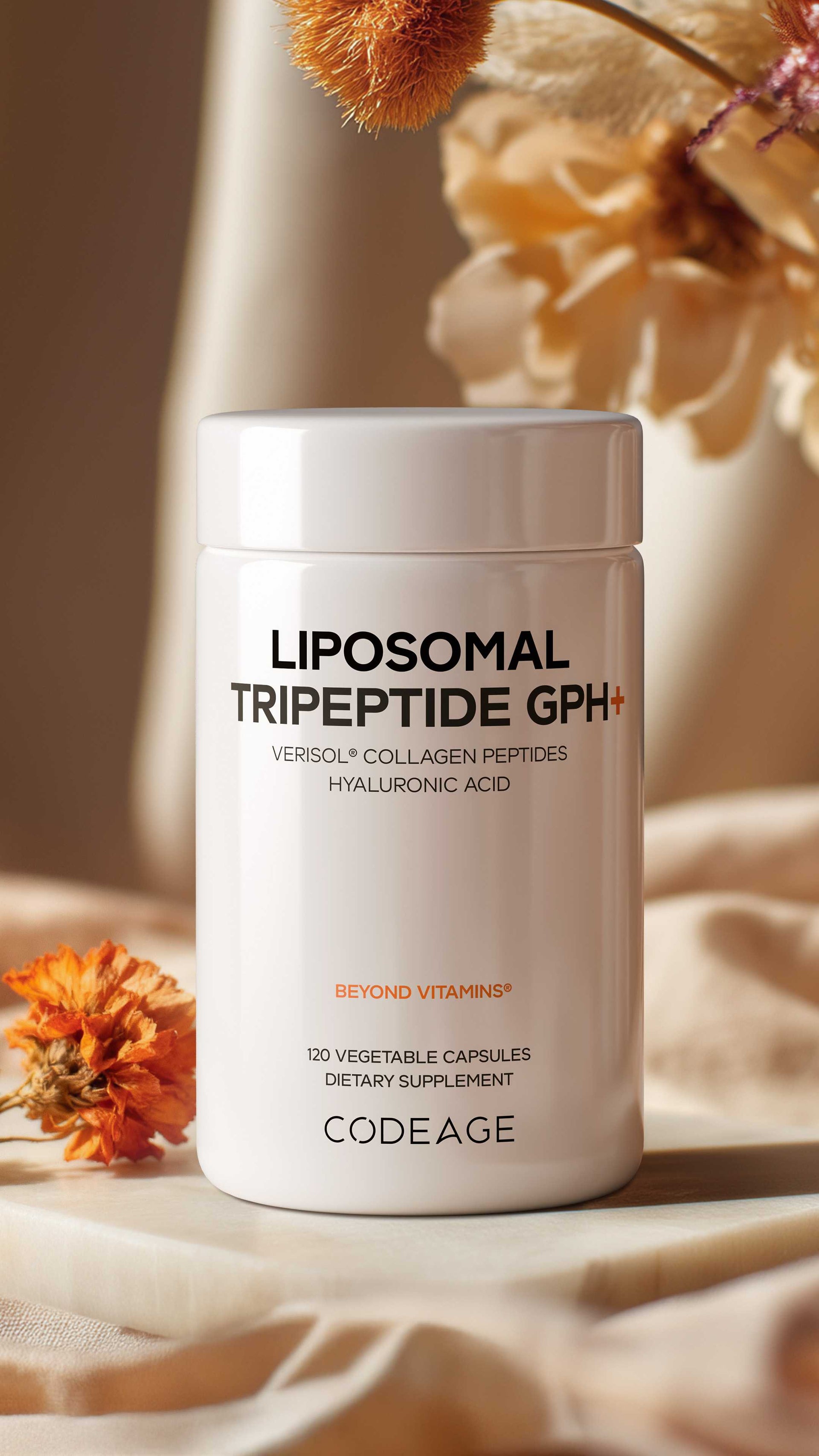 Codeage Liposomal Tripeptide GPH - Beauty Collagen Peptides with ...