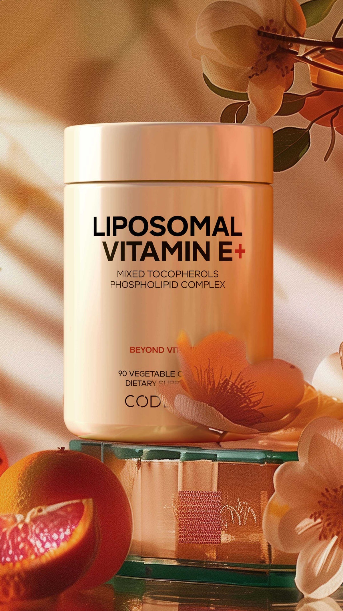 Codeage Liposomal Vitamin E Supplement - D-Alpha Tocopherol Isomers Beta