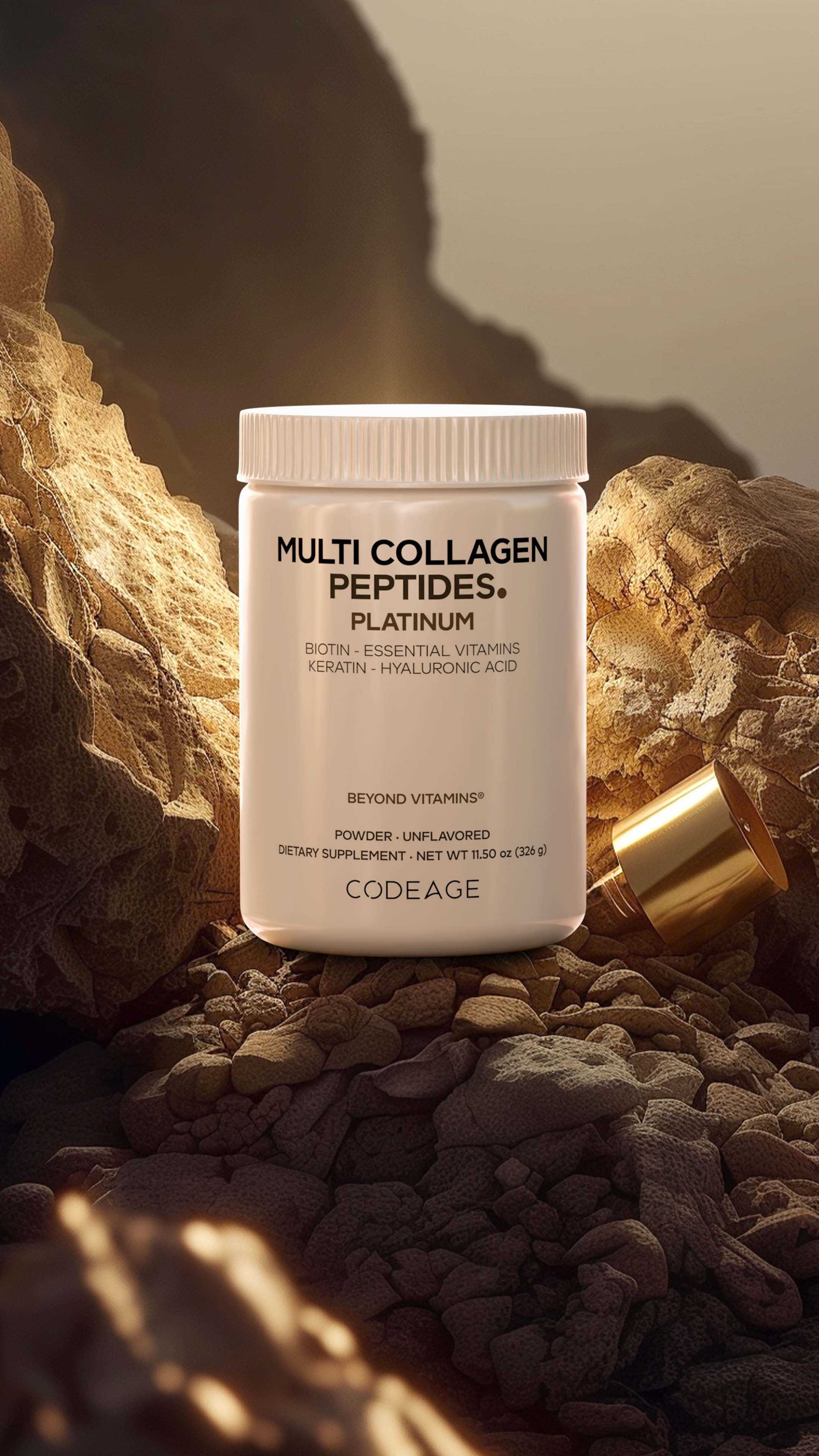 Codeage Multi Collagen Powder With 10,000mcg Biotin, Keratin, Vitamins