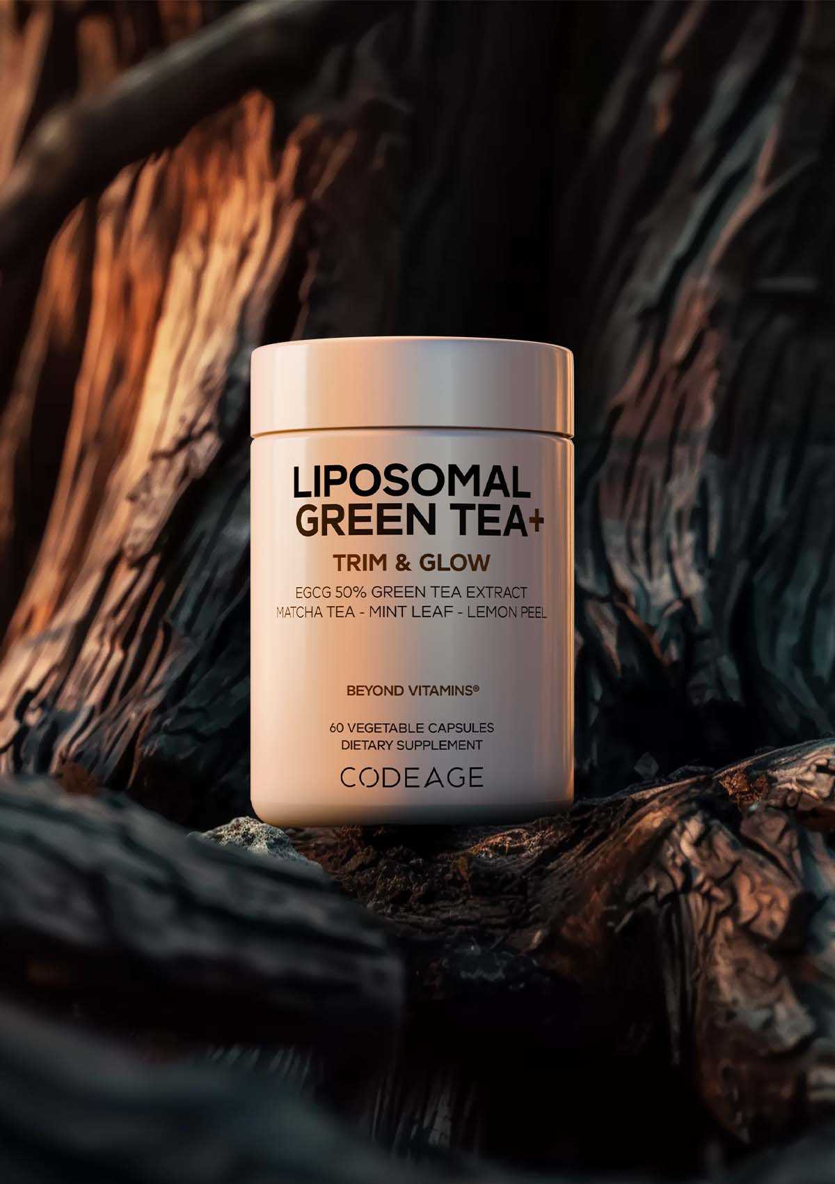 Codeage Liposomal Green Tea EGCG 50% - Organic Matcha, Peppermint ...