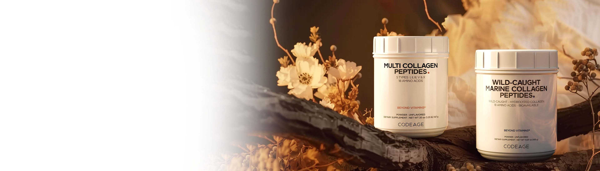 Codeage Multi Collagen Colostrum Powder Platinum - Biotin, Vitamin C, Hyaluronic Acid