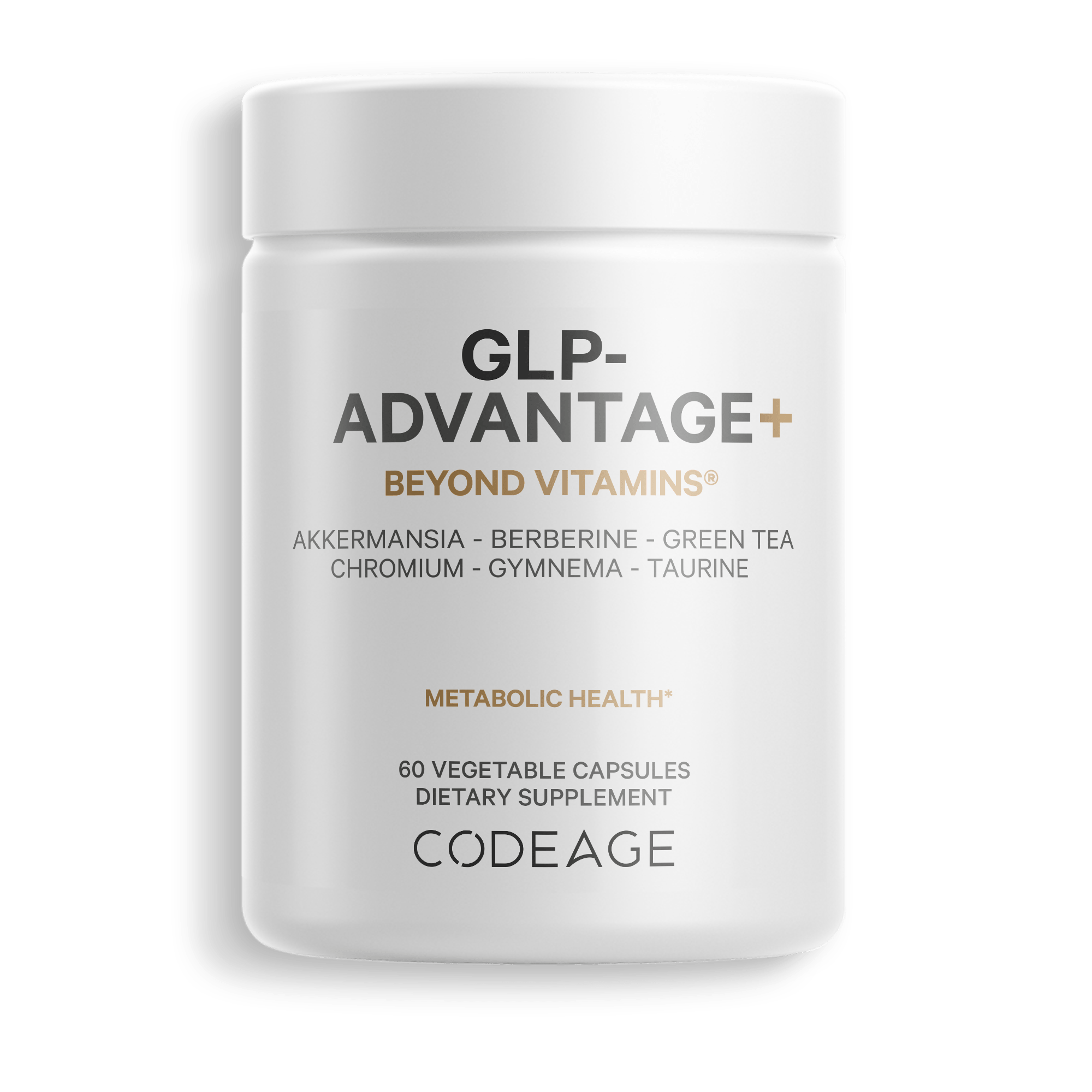 Codeage GLP-1 Advantage Supplement - Chromium Berberine Green Tea L-taurine