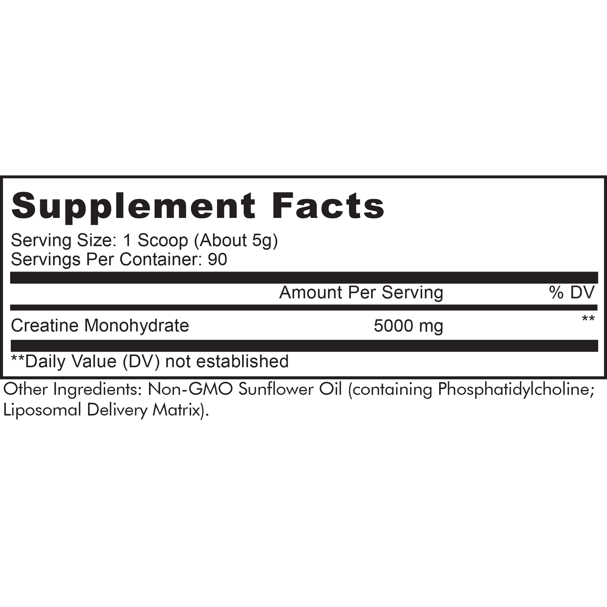 Codeage Liposomal Creatine Monohydrate Powder Supplement | 90 Servings